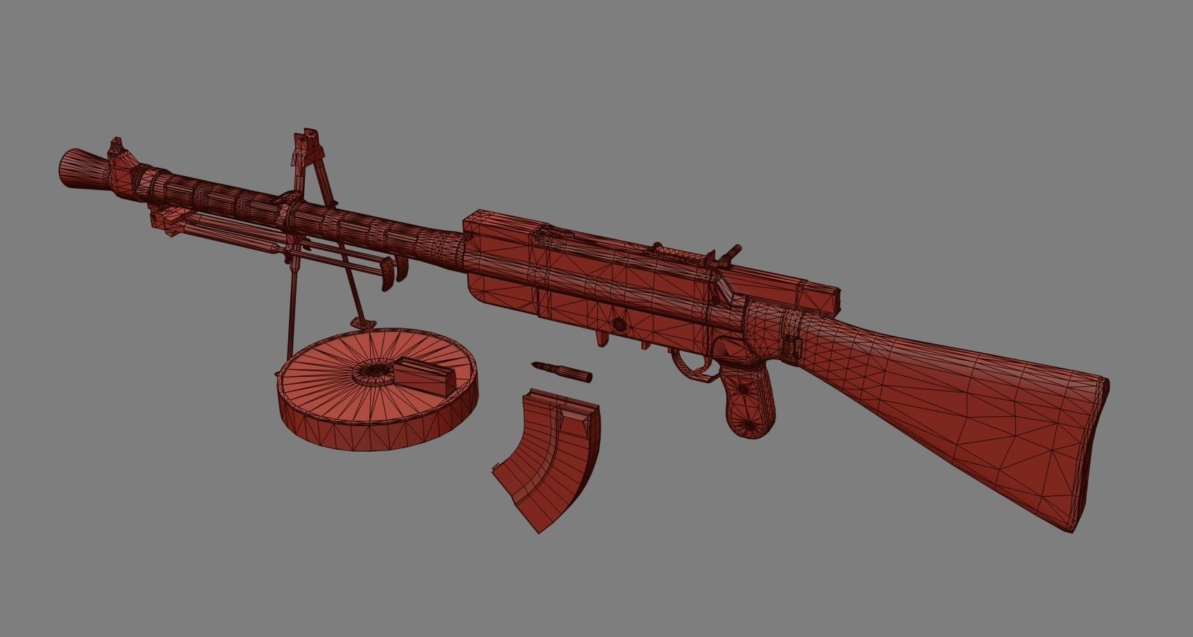 3D model Lahti-Saloranta M26 LMG VR / AR / low-poly | CGTrader