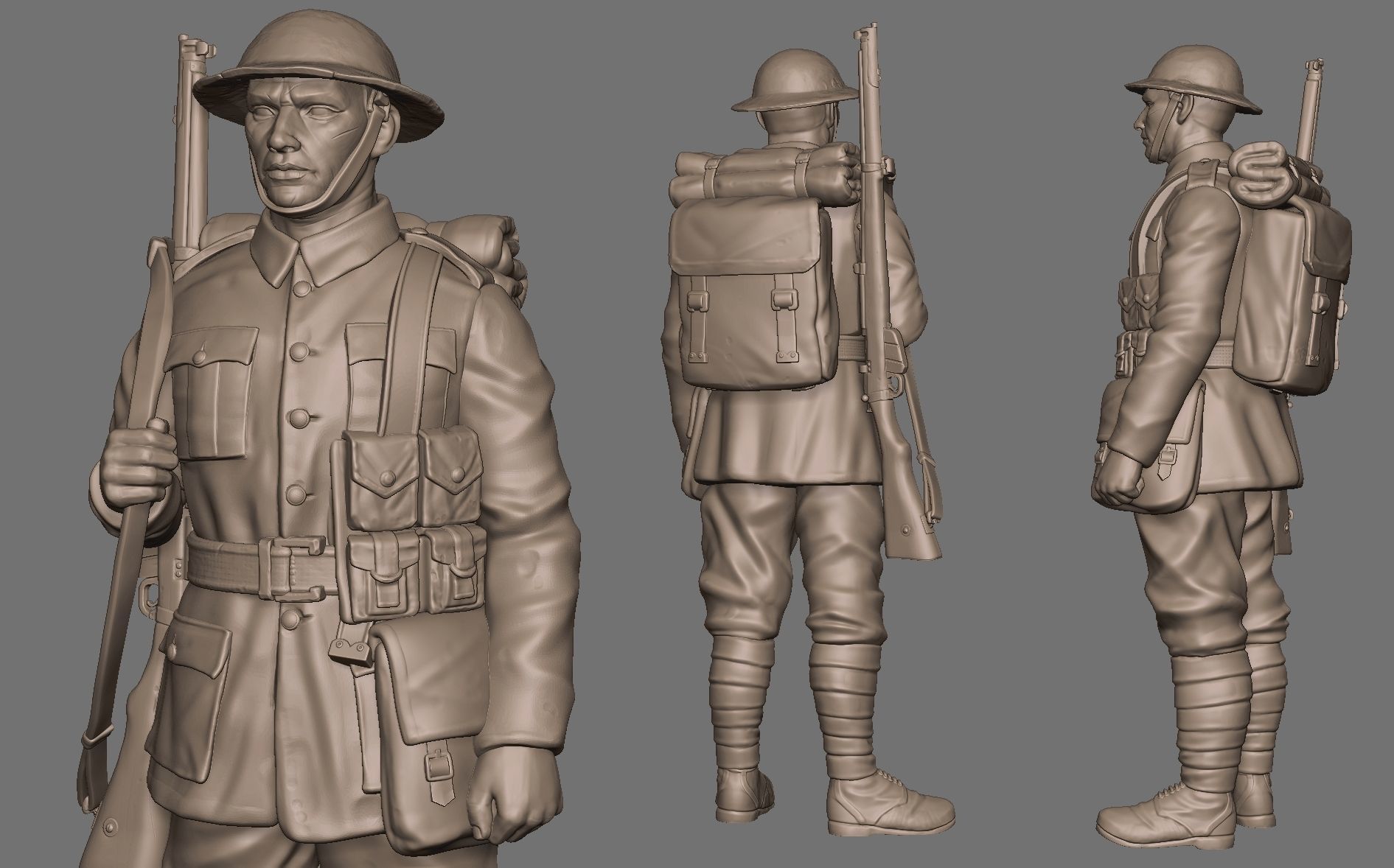 Grenadier Soldiers 3D model 3D printable | CGTrader