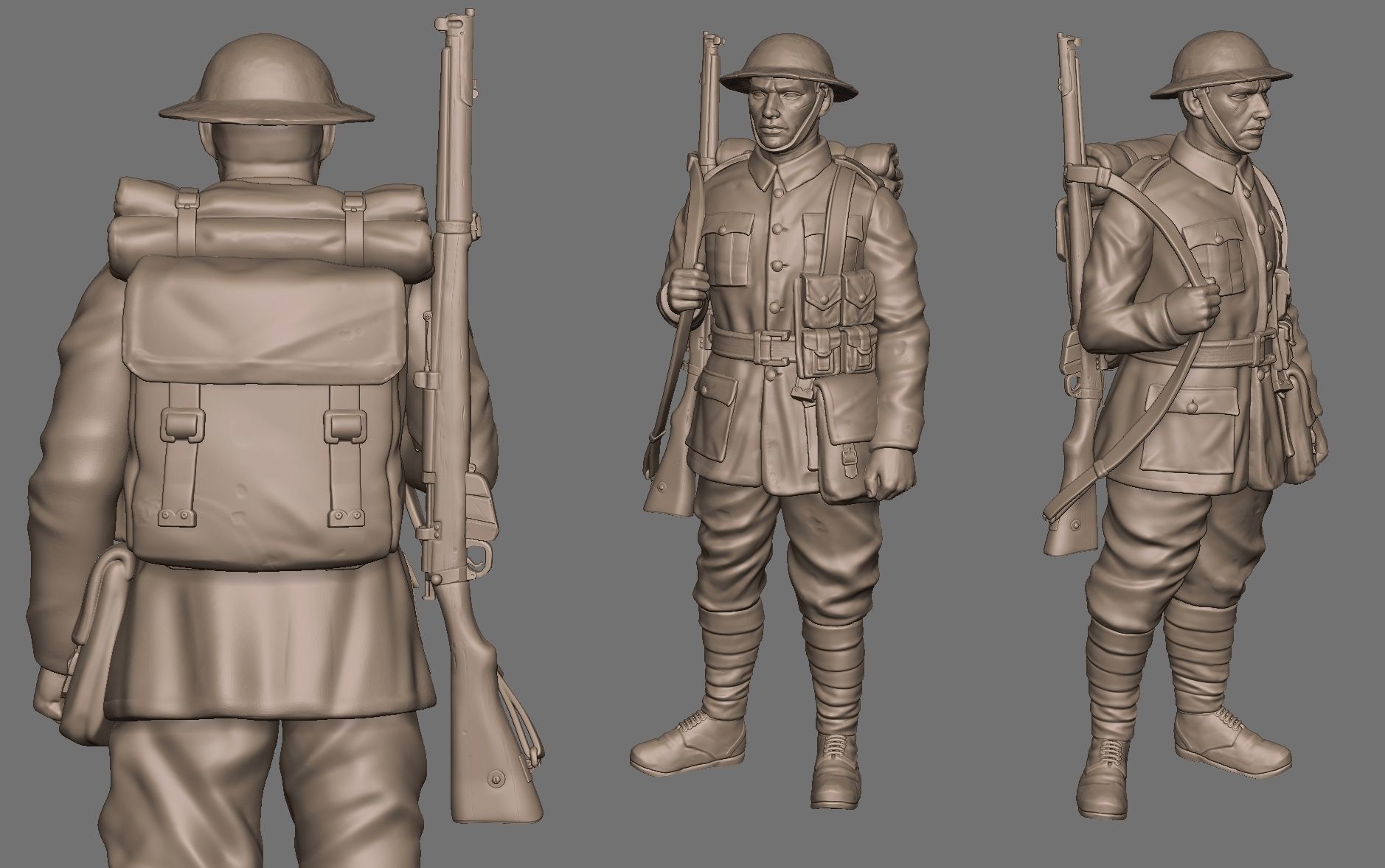 Grenadier Soldiers 3D model 3D printable | CGTrader