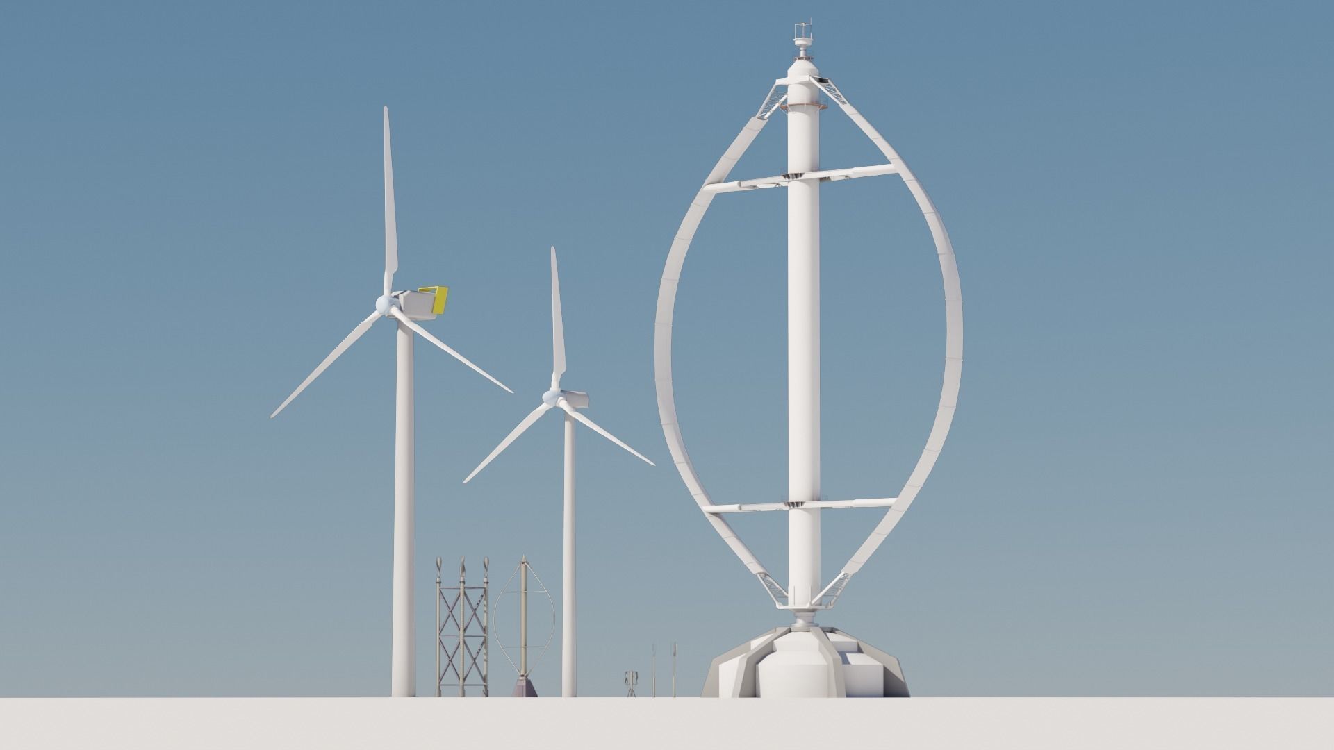 3D model Generic Wind Turbines VR / AR / low-poly | CGTrader