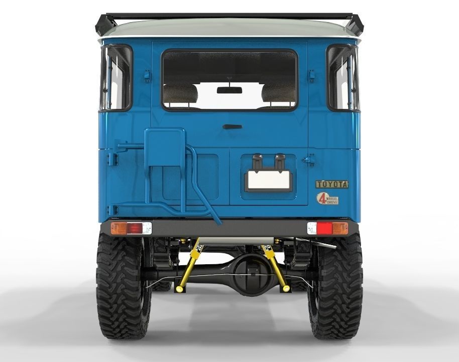 Toyota FJ40 Cruiser 1978 4x4 Accessories 3D model | CGTrader