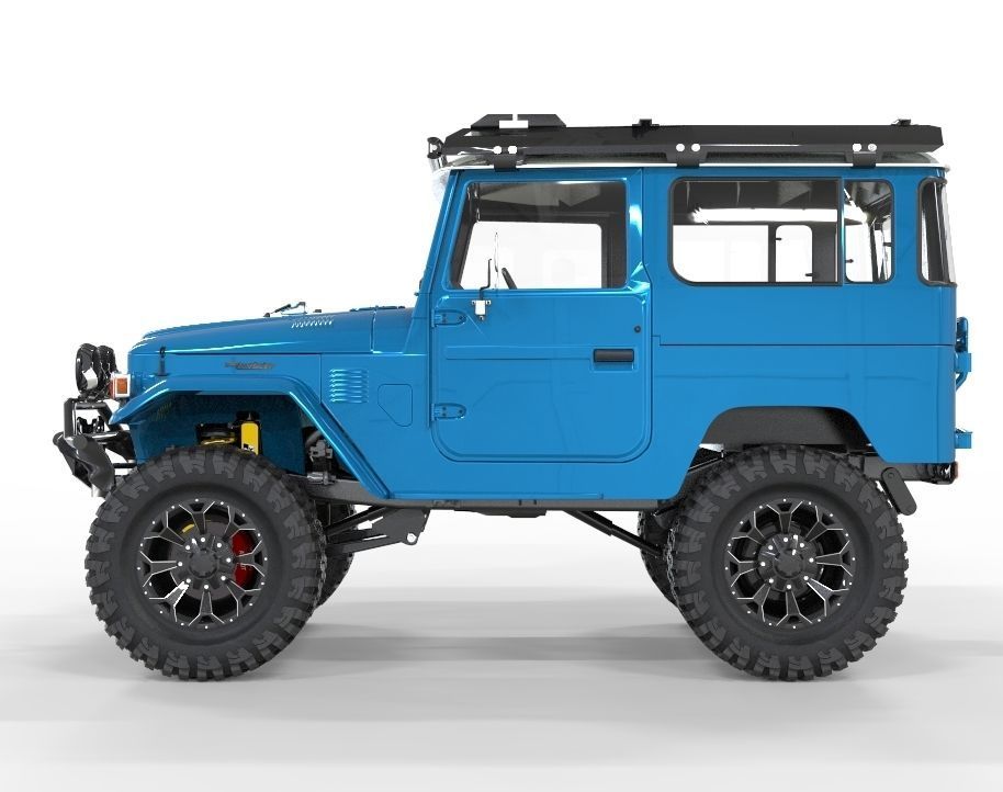 Toyota FJ40 Cruiser 1978 4x4 Accessories 3D model | CGTrader
