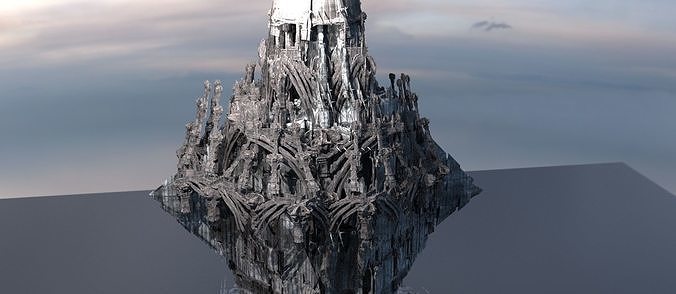 Bermuda Triangle Colossal pillar 3D model | CGTrader