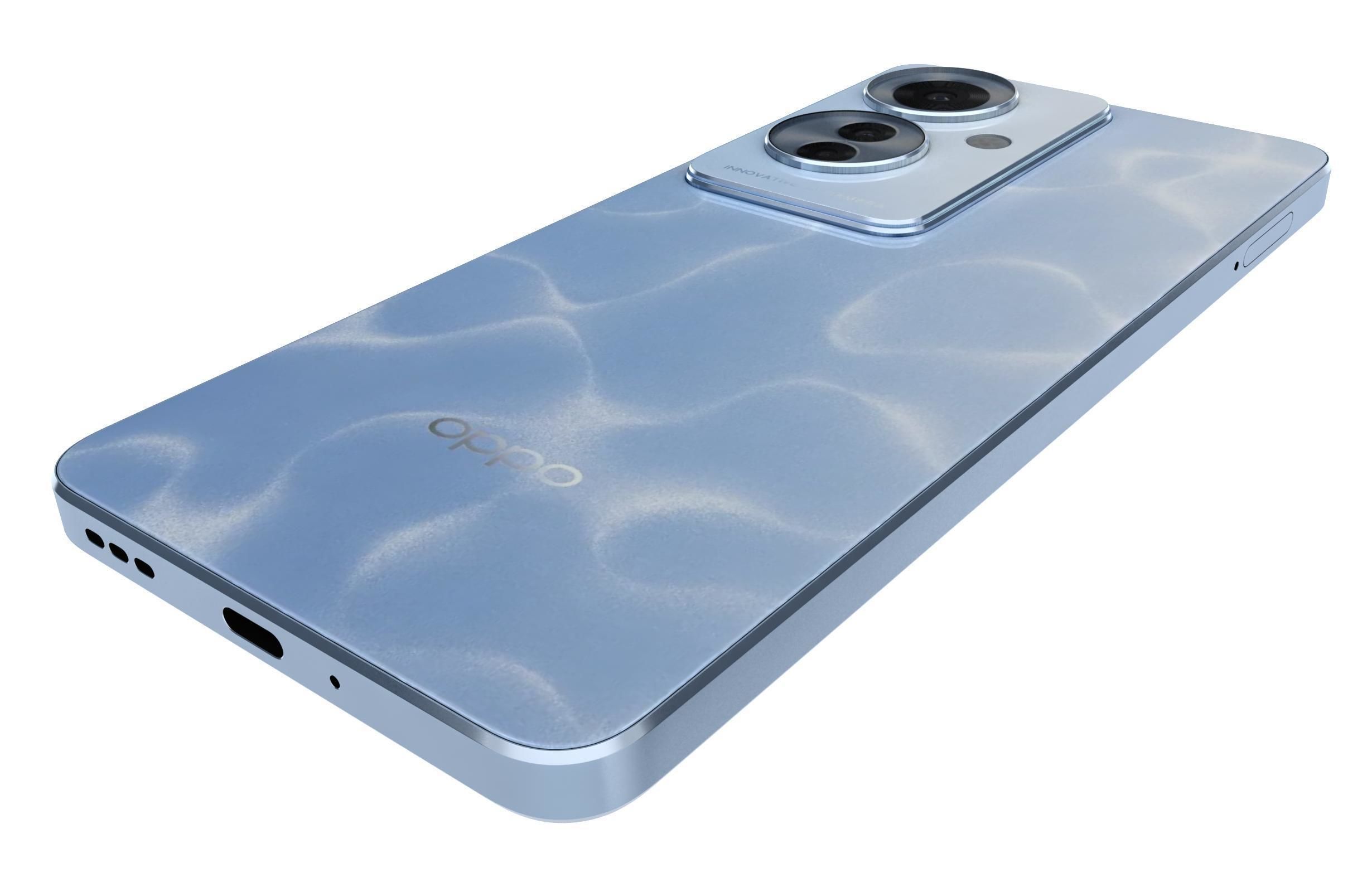 Oppo Reno 11 F Blue 3D model | CGTrader