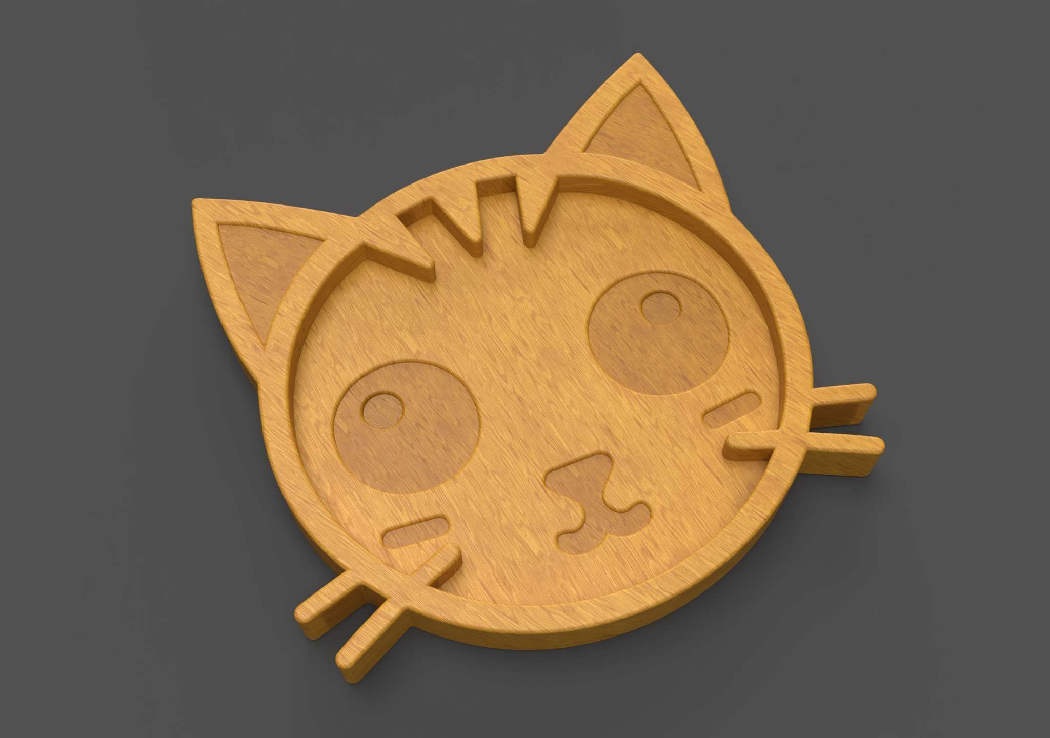 Cat Tray - 3D STL Model For CNC and 3D Printer 3D model 3D printable ...