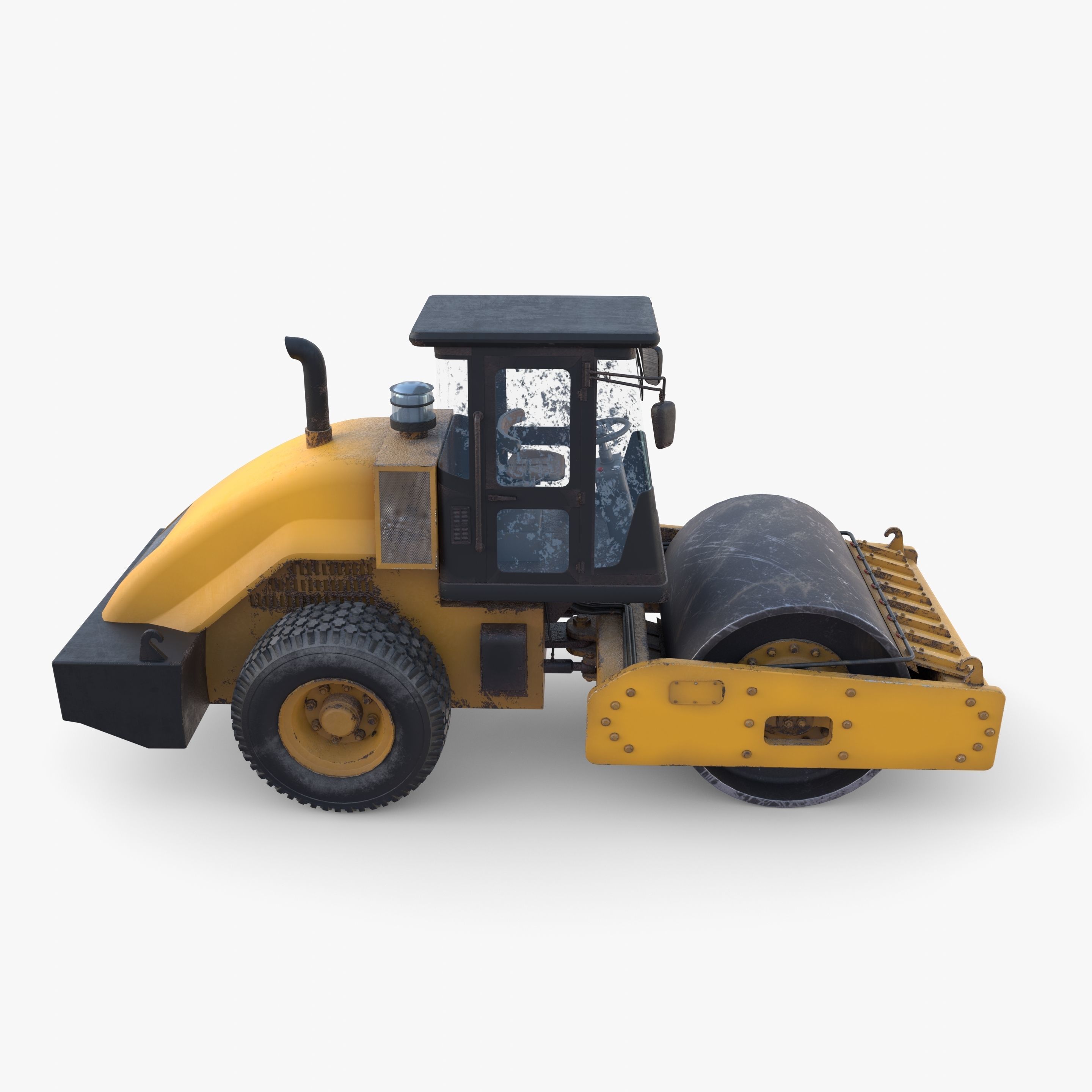 3D model Road roller V1 VR / AR / low-poly | CGTrader