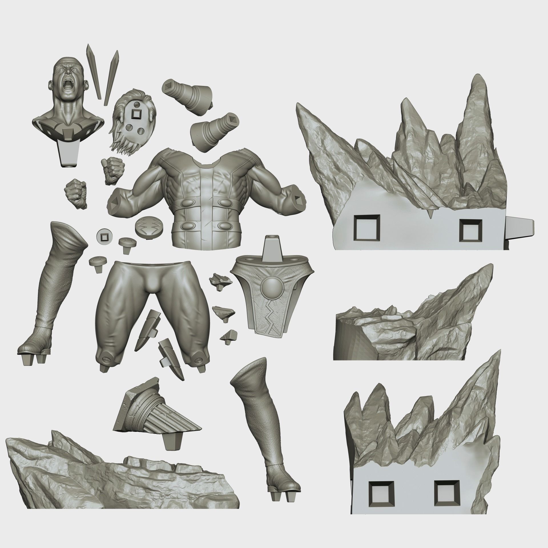 Ikaris - 3D STL Ready to Print Fan Art Statue 3D model 3D printable ...
