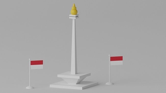 Indonesia Jakarta National Monument 3D model | CGTrader