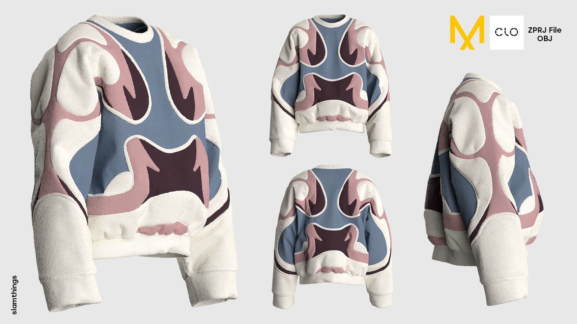 Streetwear Sweater Model 014 3D model | CGTrader