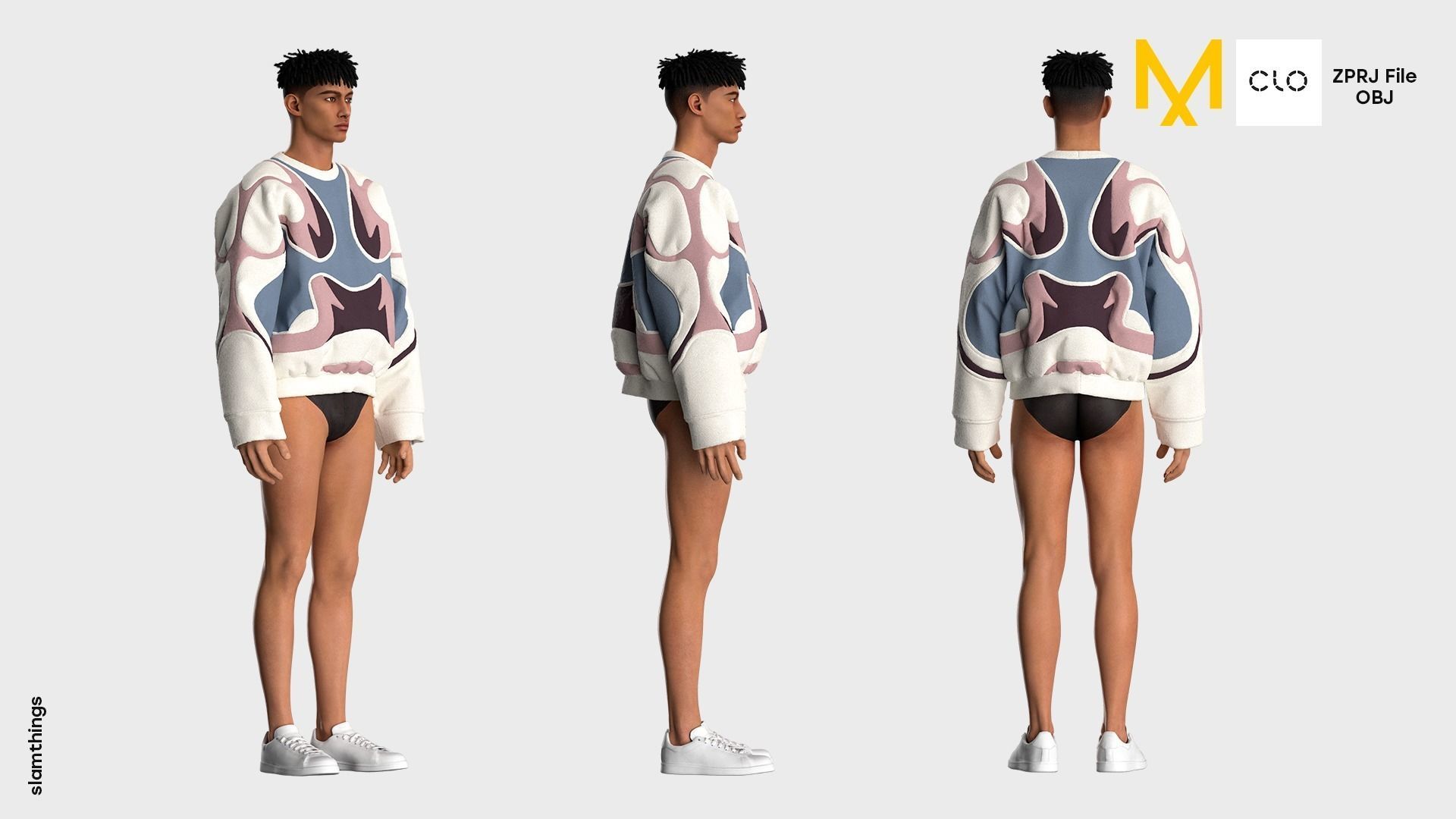 Streetwear Sweater Model 014 3D model | CGTrader