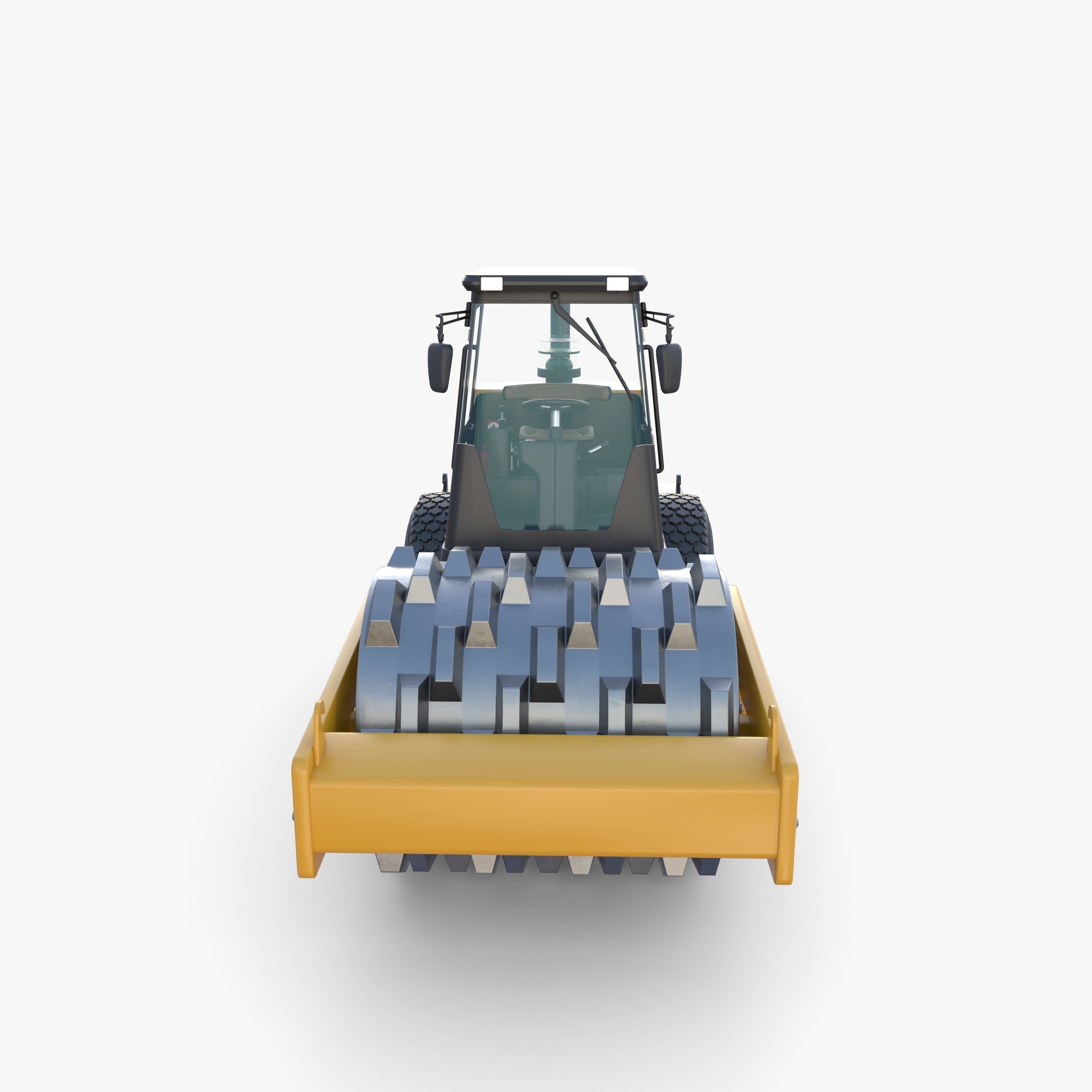 3D model Road roller V6 VR / AR / low-poly | CGTrader