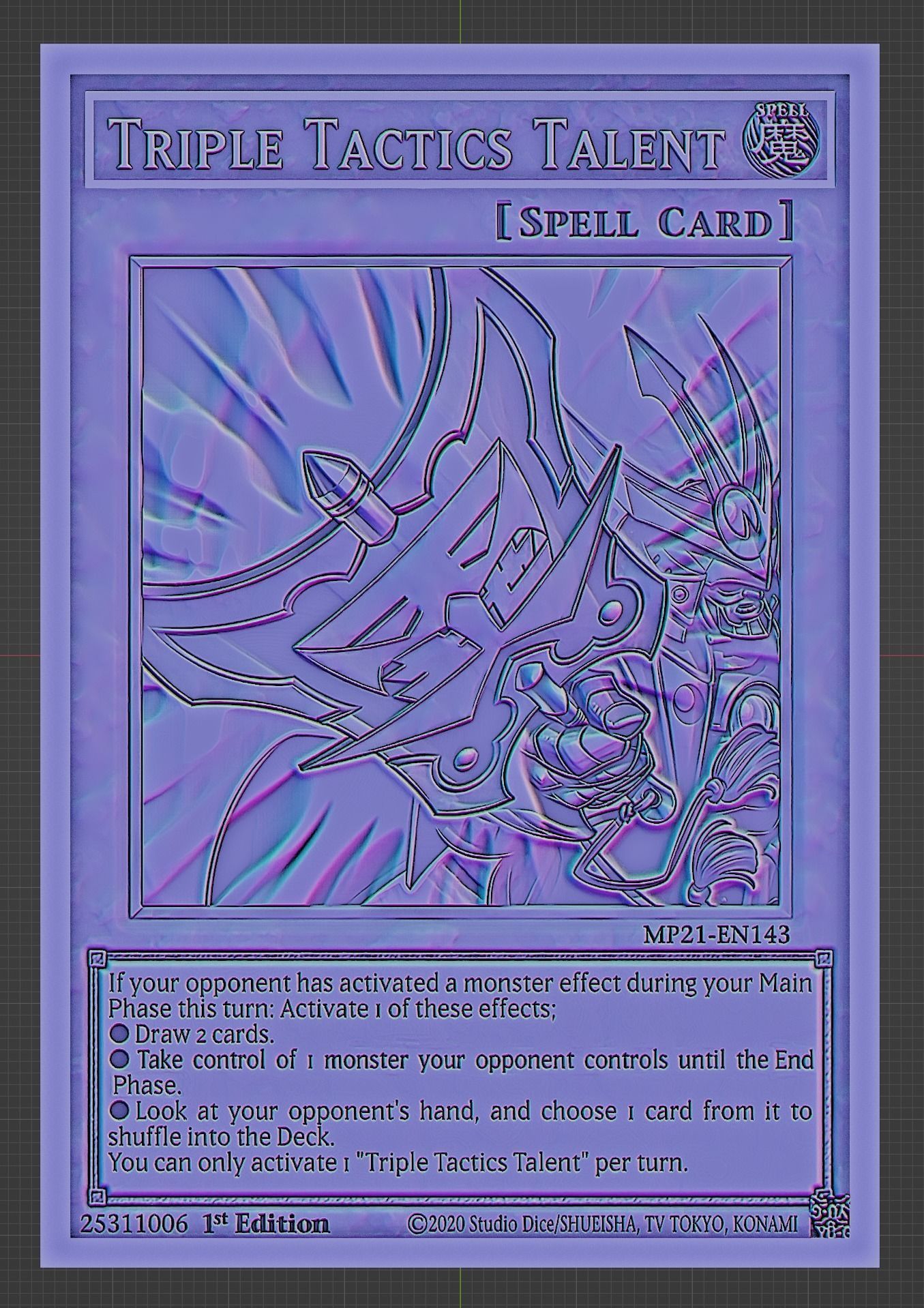 TRIPLE TACTICS TALENT - YUGIOH free 3D model 3D printable | CGTrader
