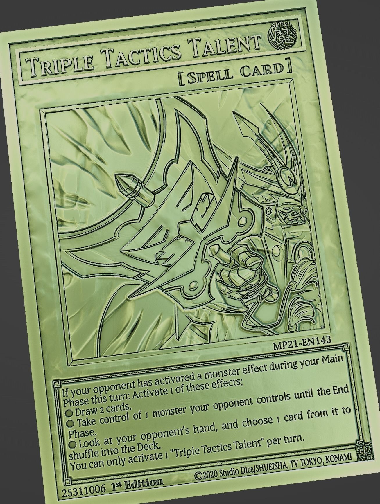 TRIPLE TACTICS TALENT - YUGIOH free 3D model 3D printable | CGTrader