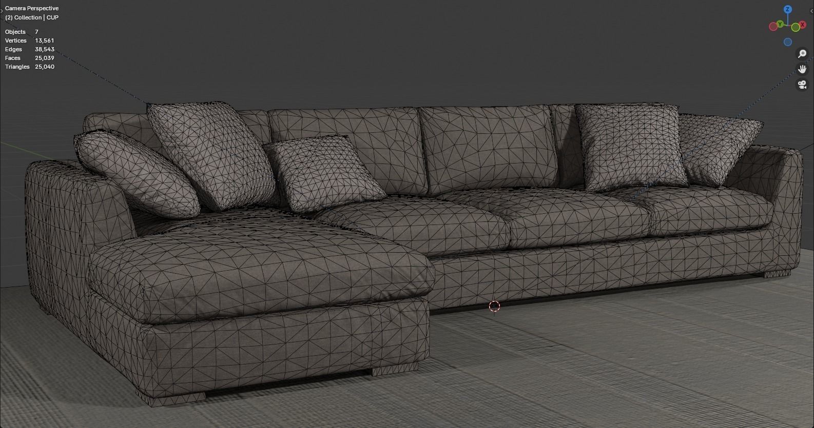 LOW POLY SOFA MODEL free VR / AR / low-poly 3D model | CGTrader