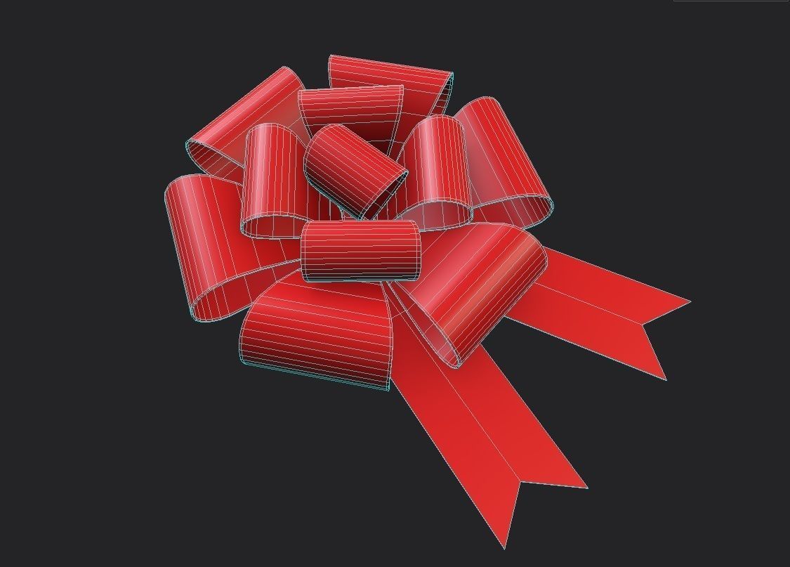 3D model Gift Bow M01 VR / AR / low-poly | CGTrader