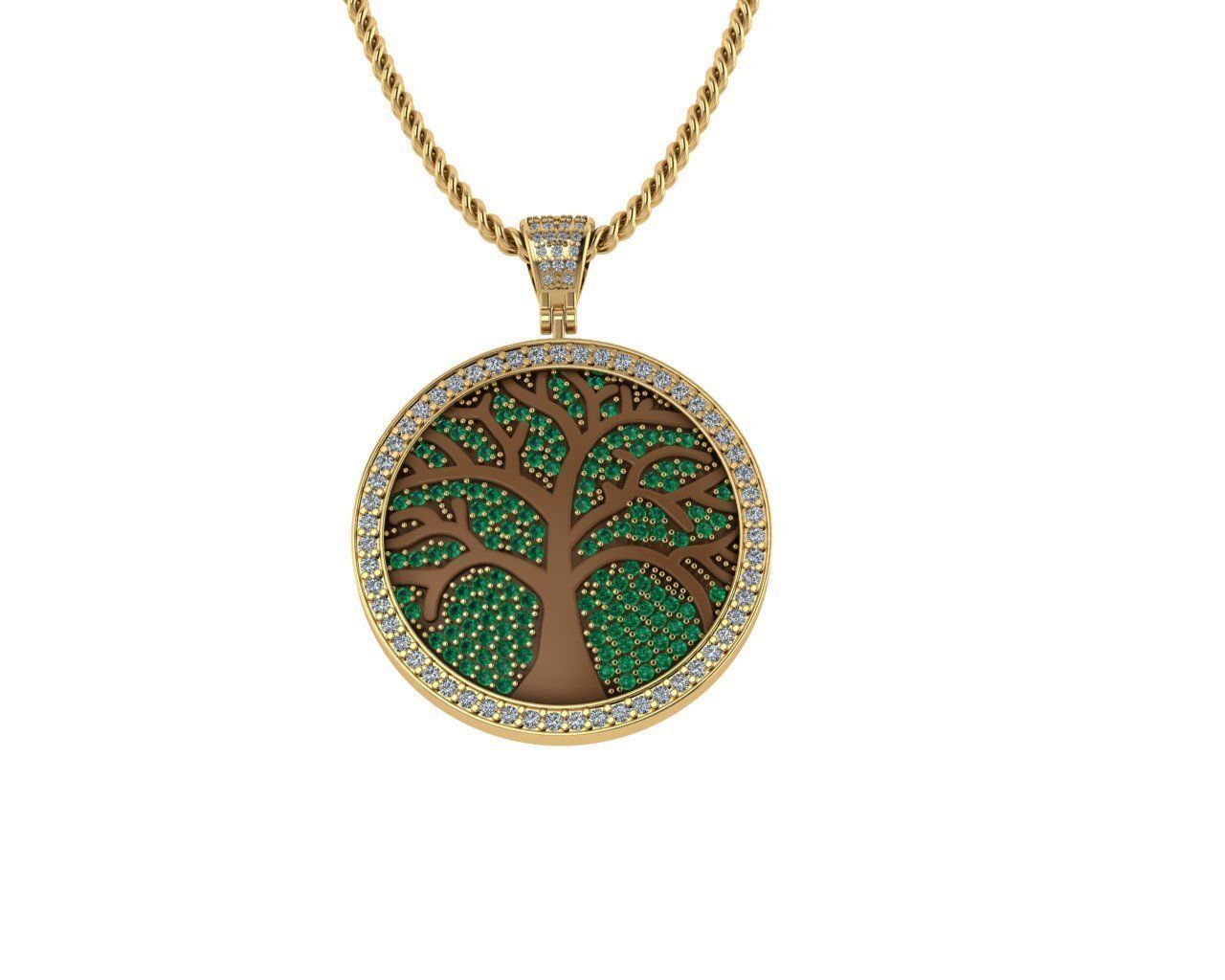 Big Tree Pendants 3D model 3D printable | CGTrader
