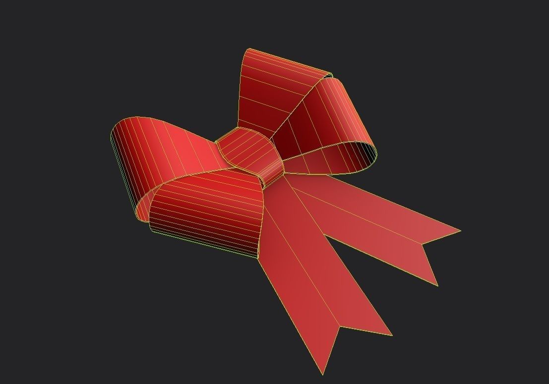3D model Gift Bow M02 VR / AR / low-poly | CGTrader