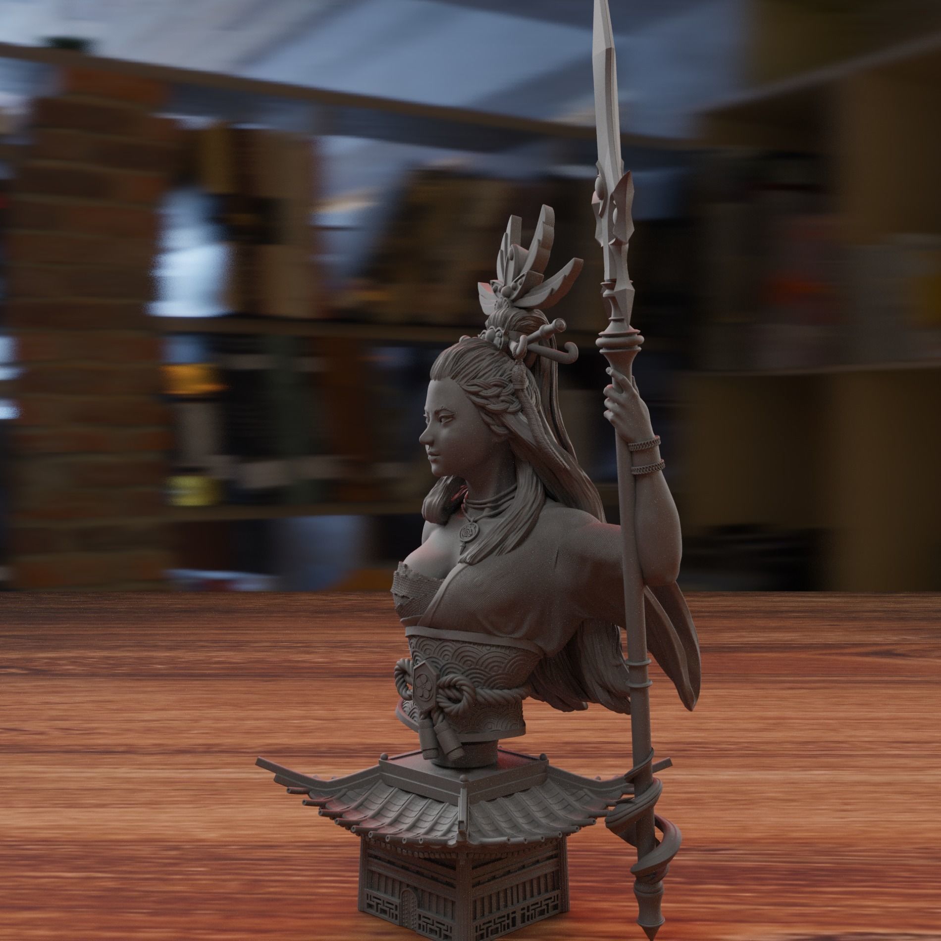 BUST Izanami - The Japanese Goddess of Creation 3D model 3D printable ...