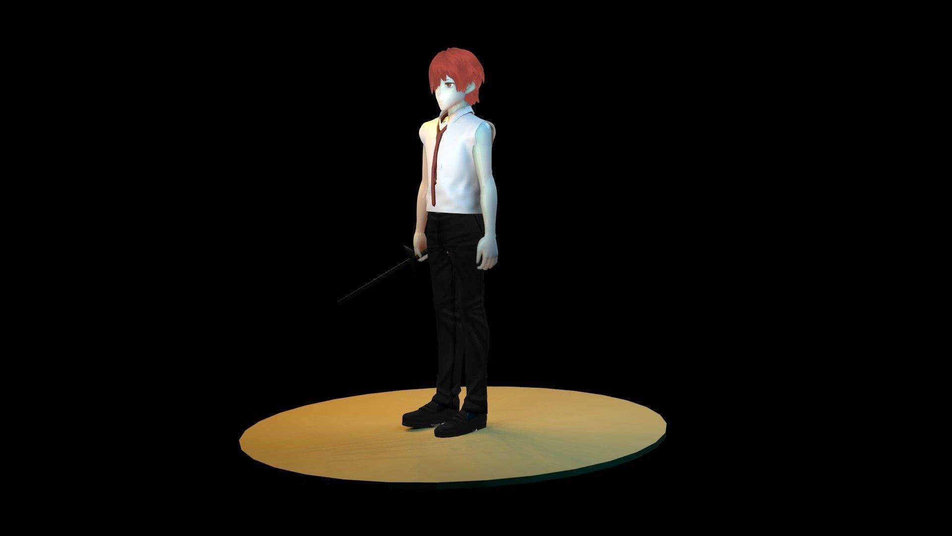 3D model Anime game-ready character VR / AR / low-poly | CGTrader