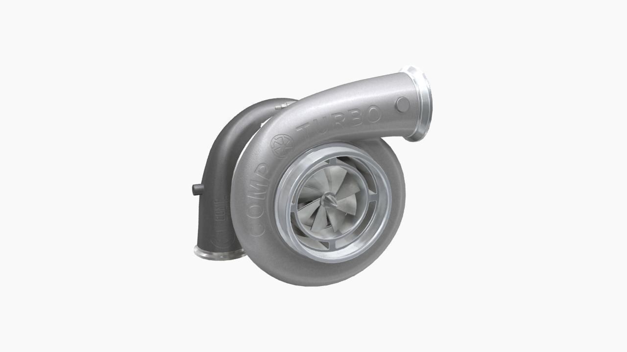3D model Comp Turbo CTR55140S 140mm turbocharger VR / AR / low-poly ...