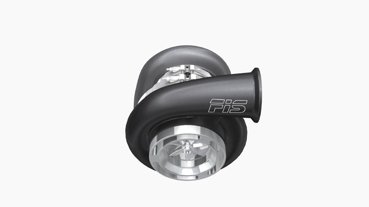 3D model Forced Inductions GTR 98mm GEN3 turbocharger VR / AR / low ...