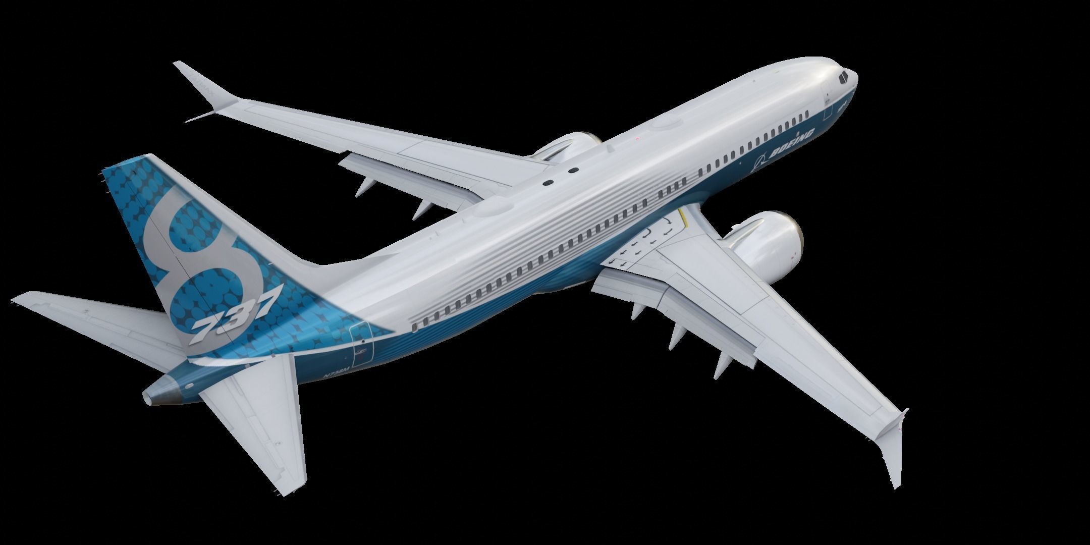 3D model Boeing 737 MAX VR / AR / low-poly | CGTrader
