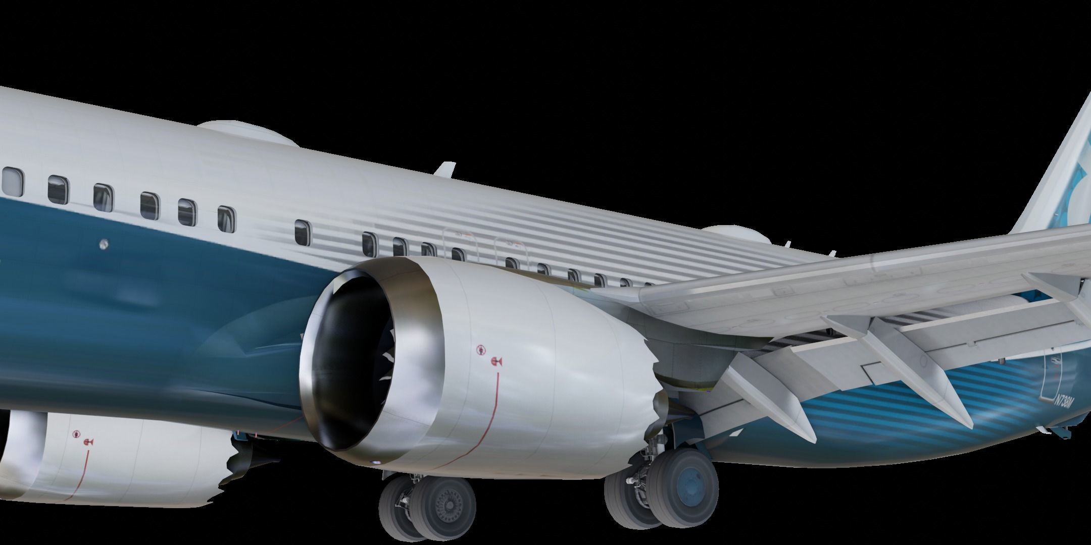 3D model Boeing 737 MAX VR / AR / low-poly | CGTrader