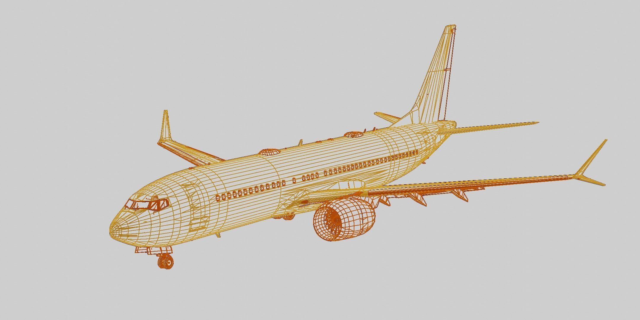 3D model Boeing 737 MAX VR / AR / low-poly | CGTrader