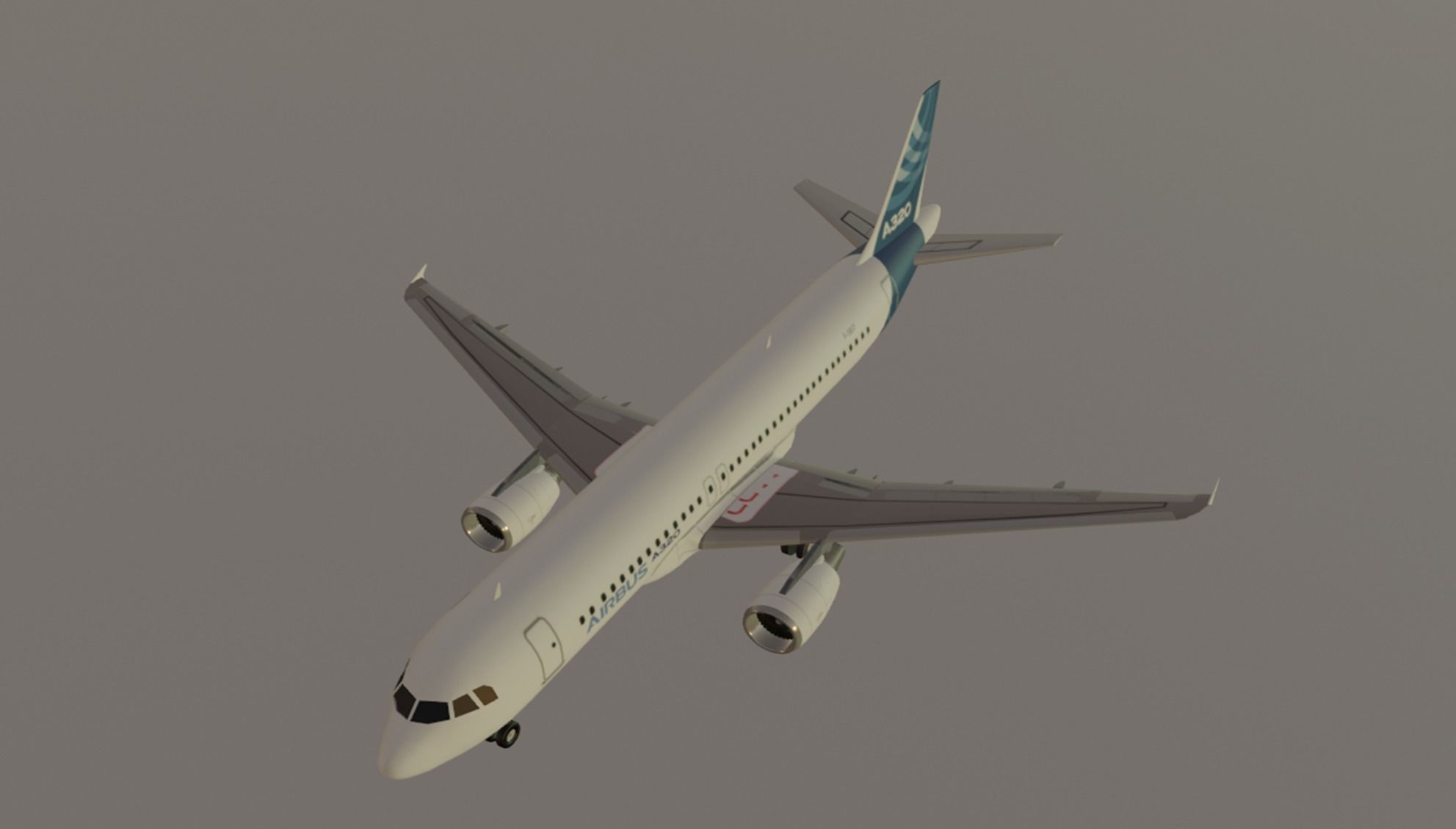 Airbus a320-214 airbus house livery 3D model | CGTrader