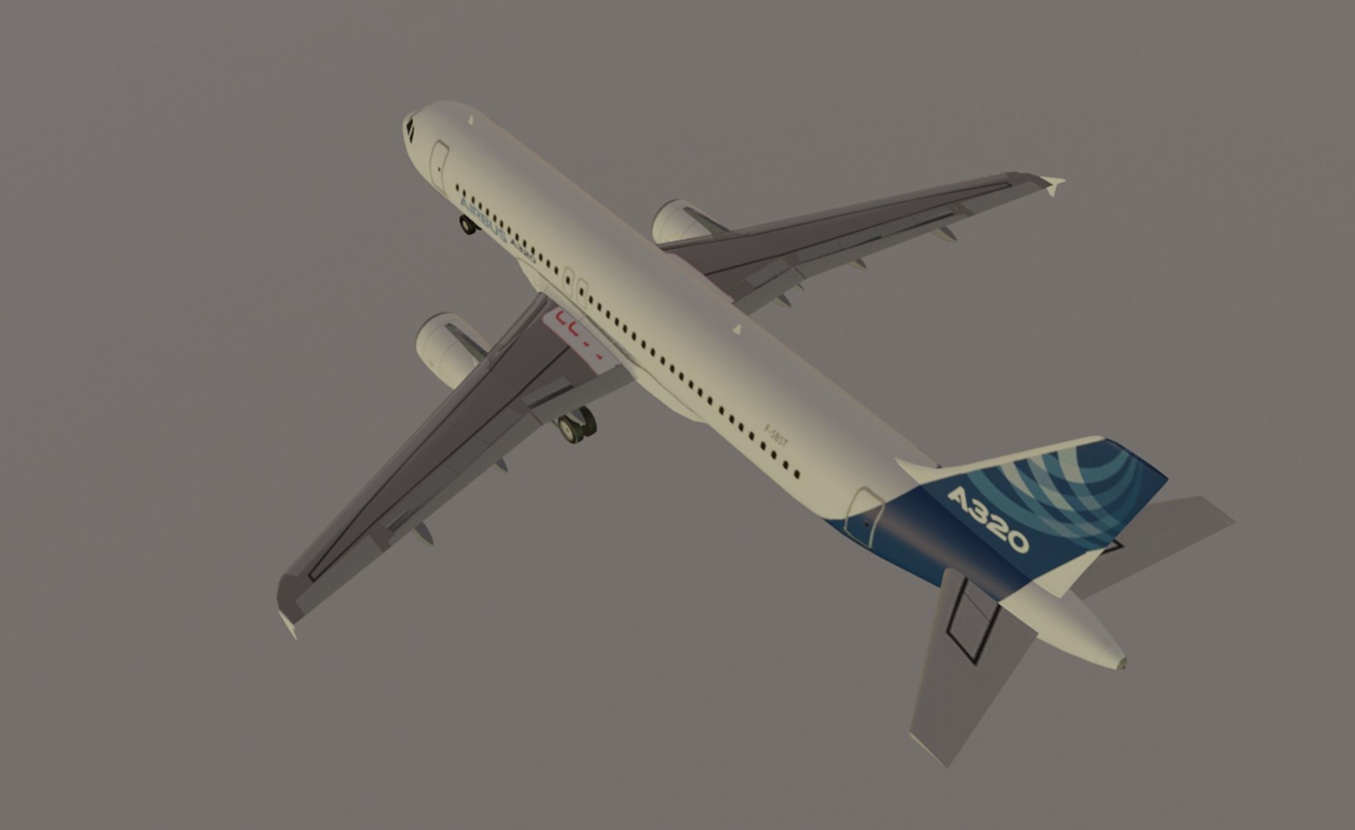 Airbus a320-214 airbus house livery 3D model | CGTrader