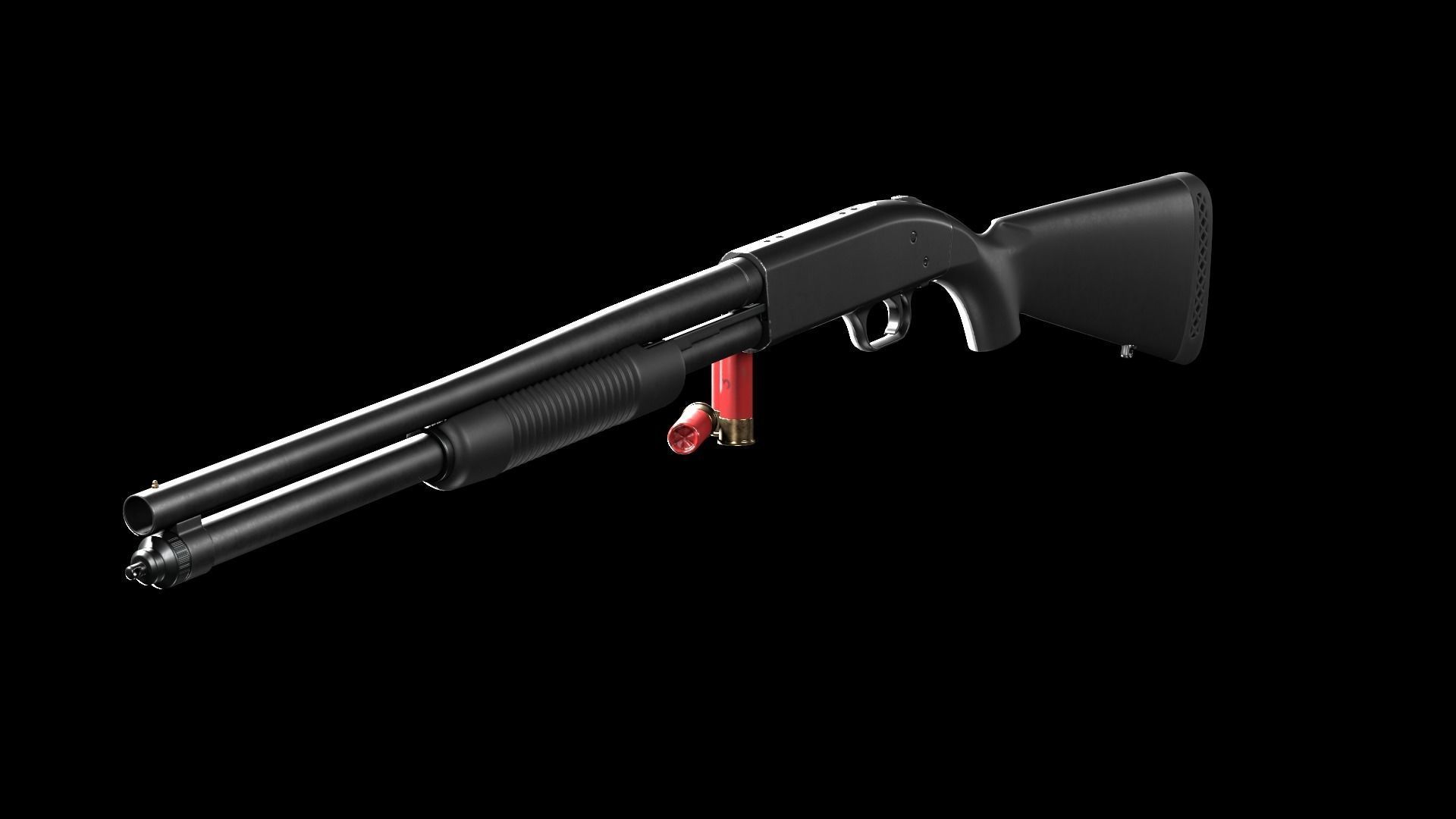 3D model Shotgun Mossberg 590 9 shot VR / AR / low-poly | CGTrader