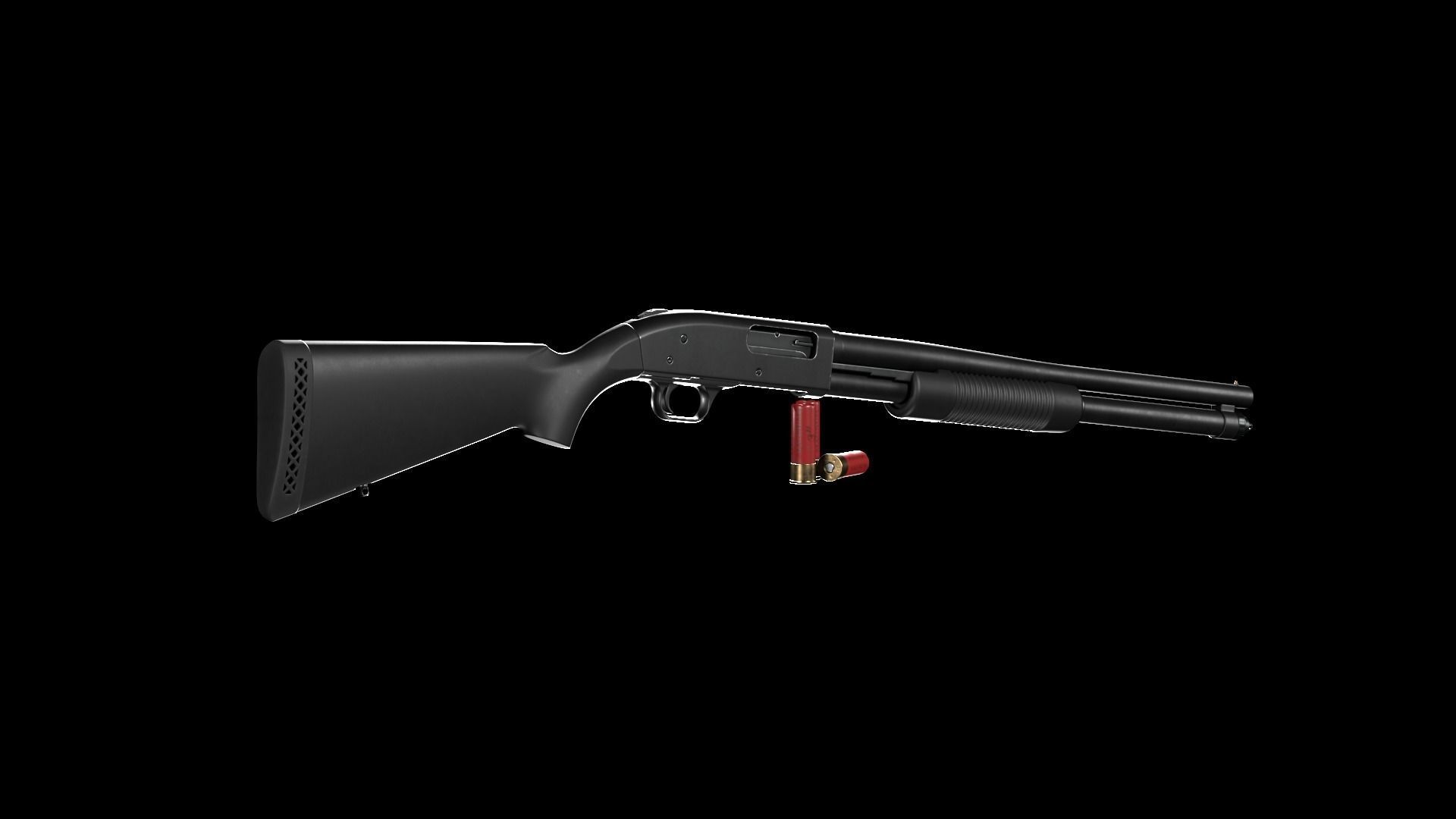 3D model Shotgun Mossberg 590 9 shot VR / AR / low-poly | CGTrader