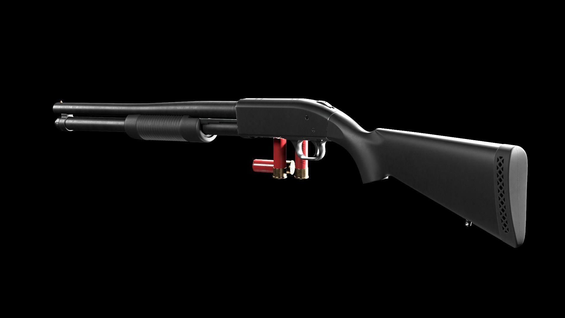 3D model Shotgun Mossberg 590 9 shot VR / AR / low-poly | CGTrader