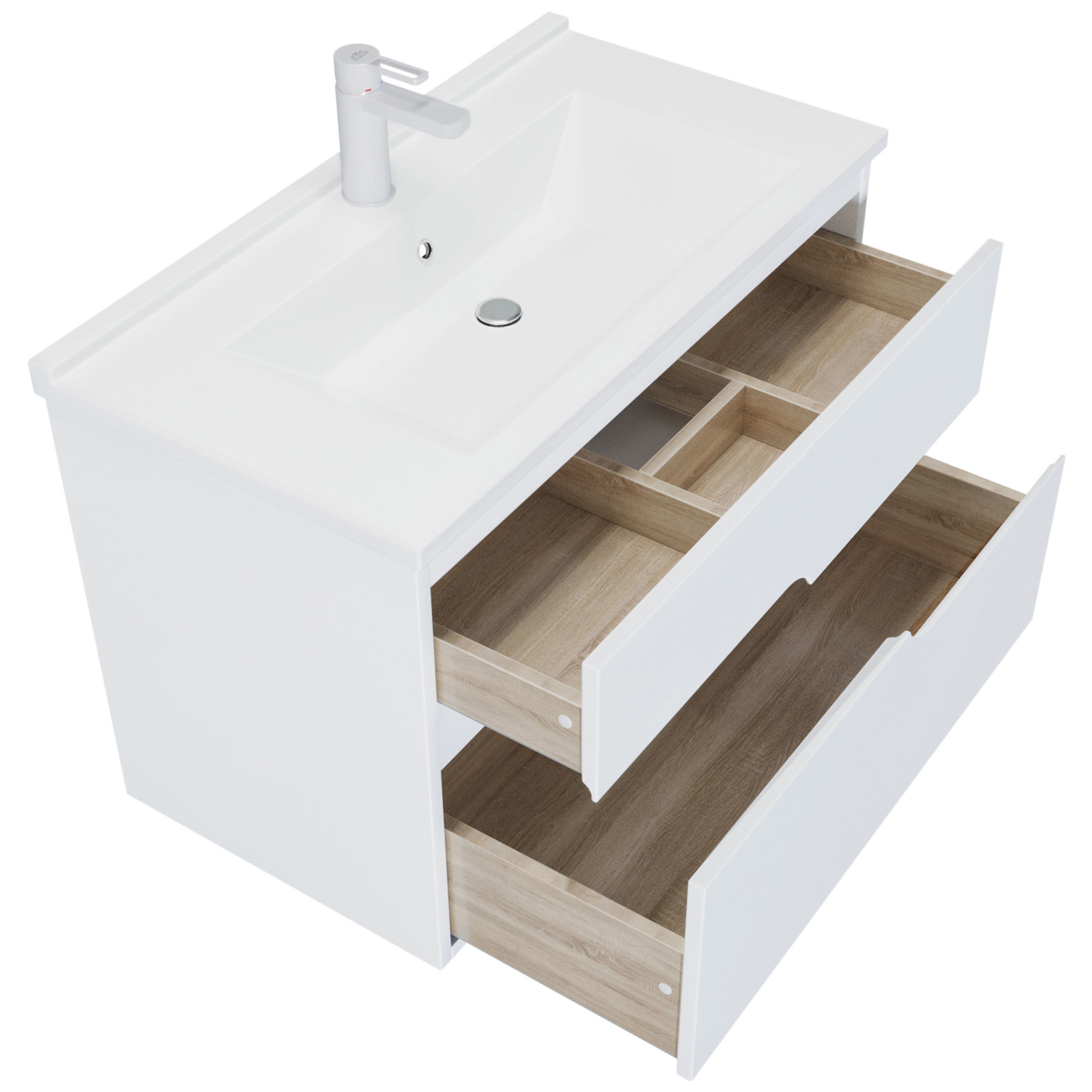 Furniture set Modena 65-85-100 gloss white 3D model | CGTrader