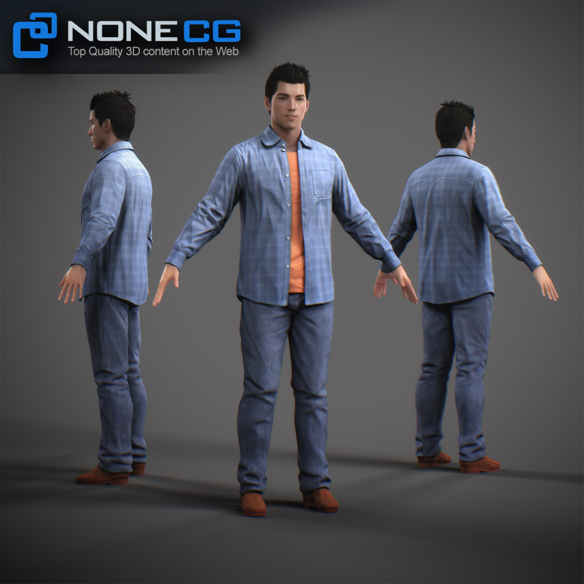 Animated Male Tom v2 3D model animated rigged | CGTrader