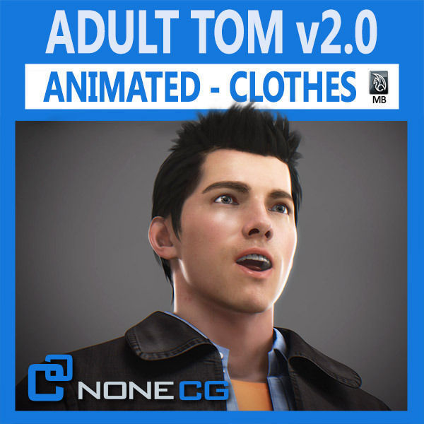 Animated Male Tom v2 3D model animated rigged | CGTrader