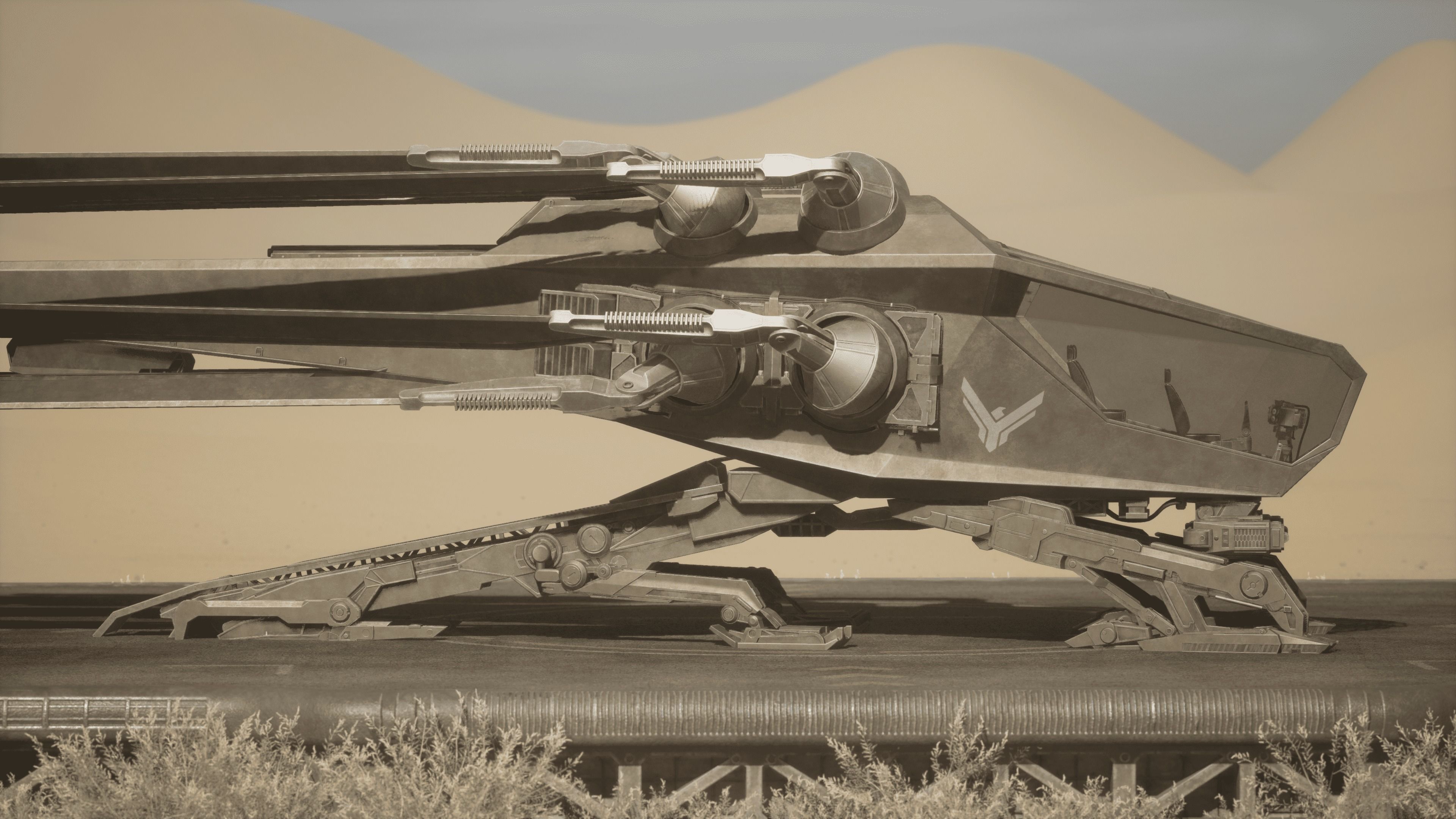 3D model Atreides ornithopter from Dune VR / AR / low-poly | CGTrader