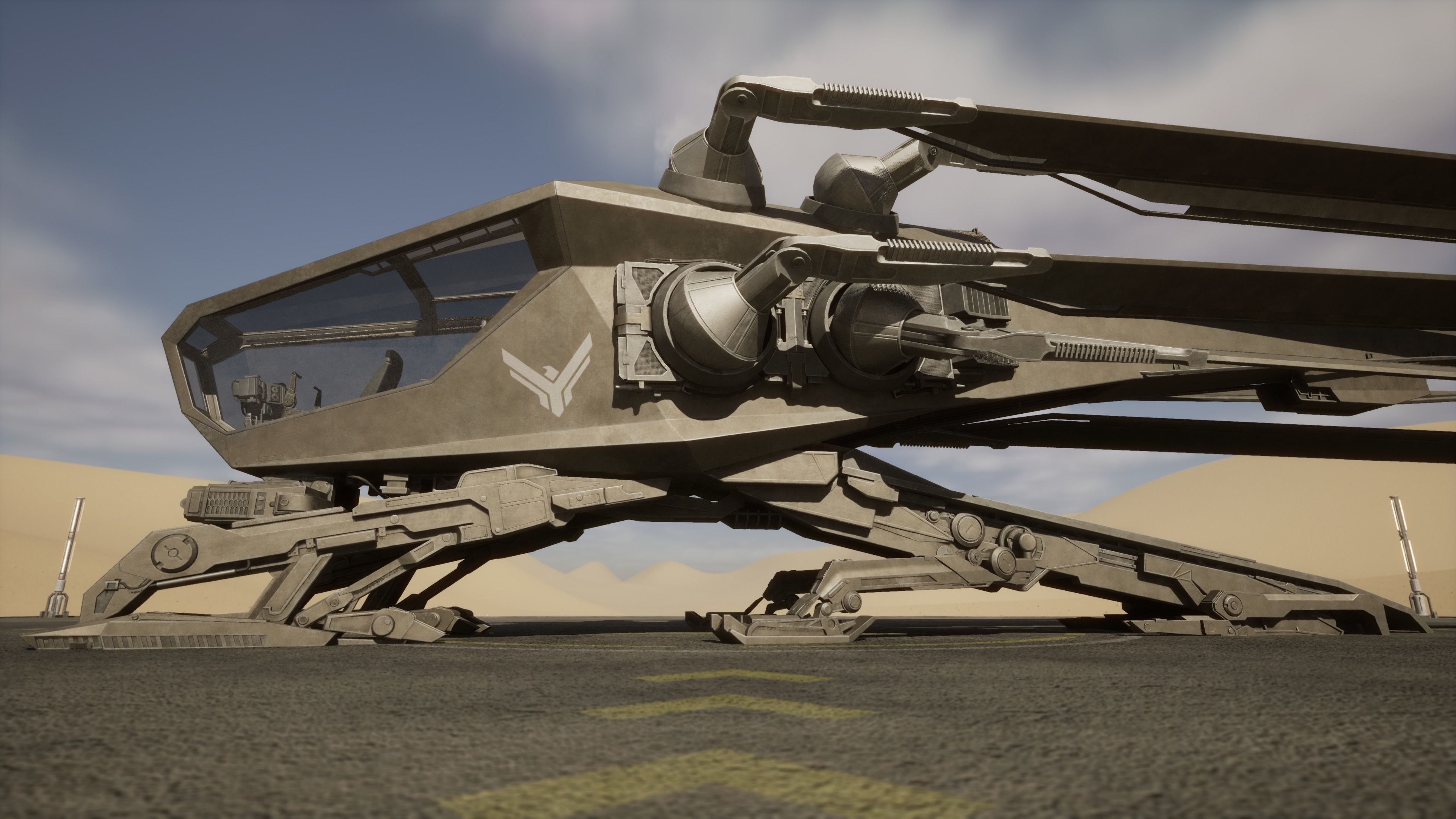 3D model Atreides ornithopter from Dune VR / AR / low-poly | CGTrader