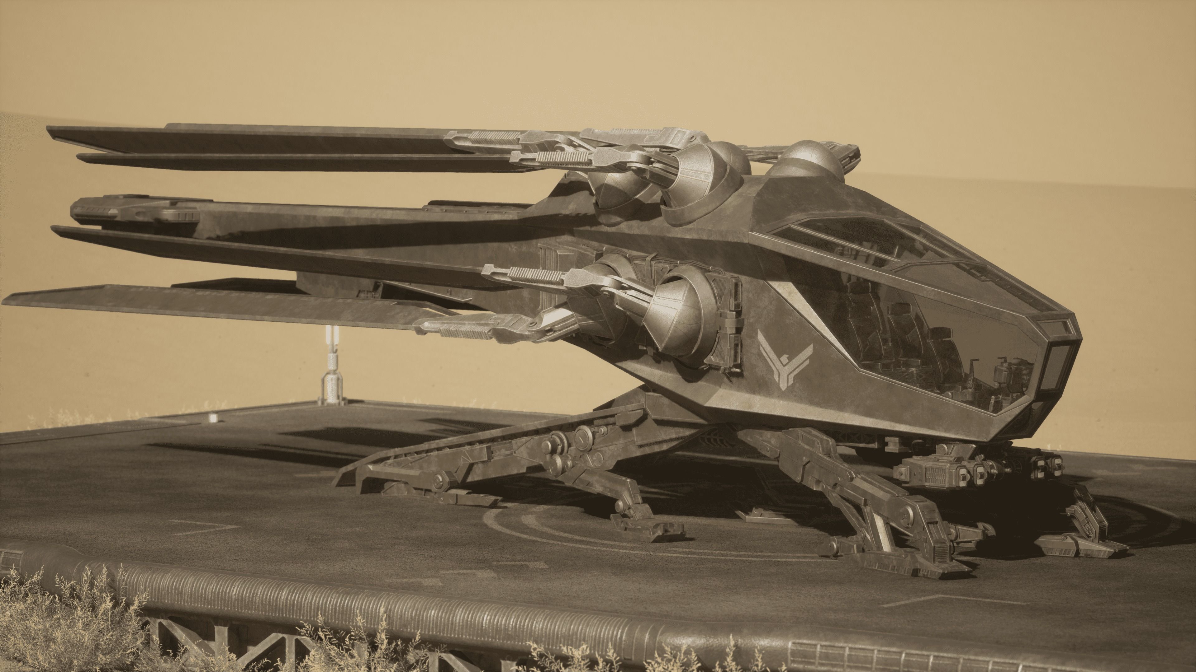 3D model Atreides ornithopter from Dune VR / AR / low-poly | CGTrader