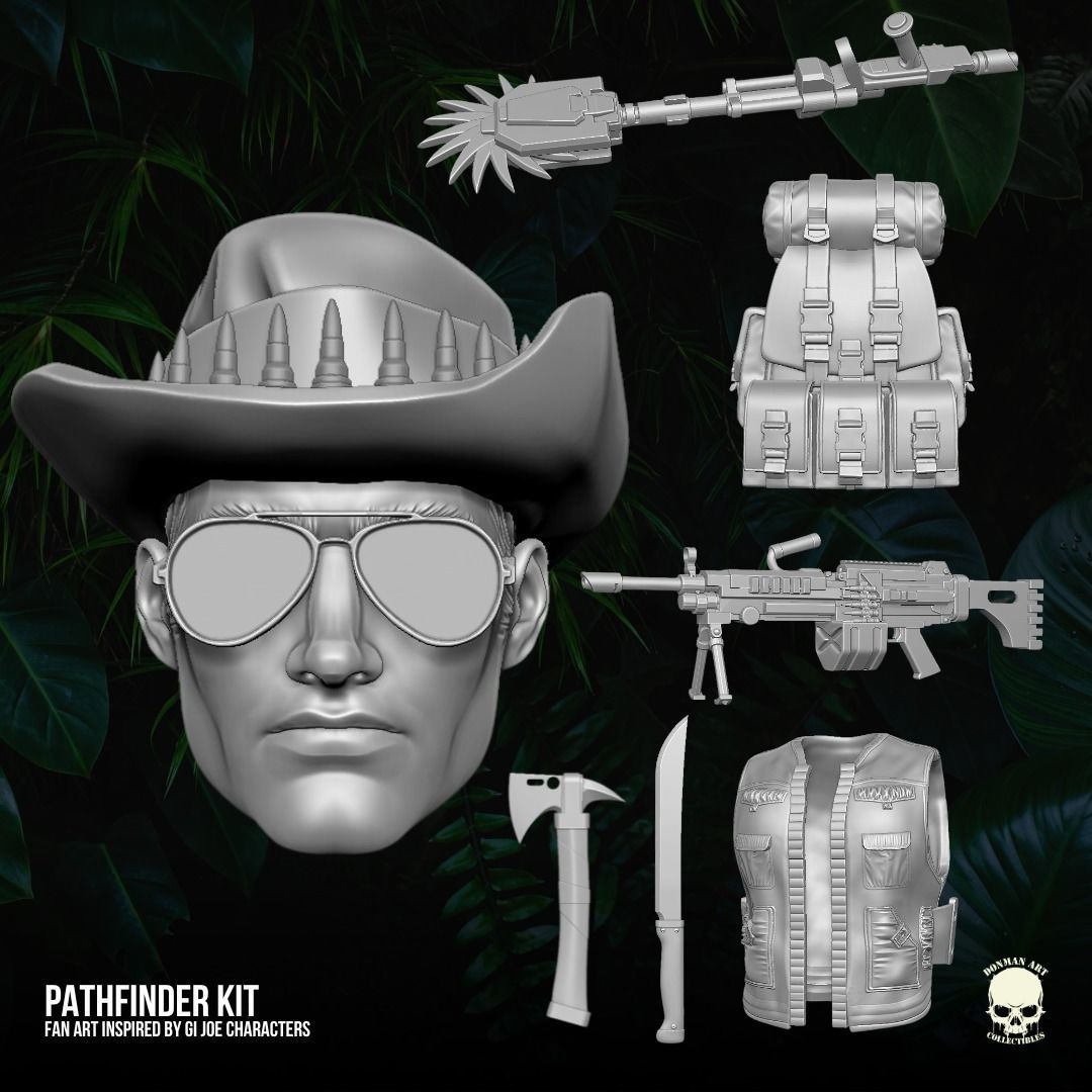 Pathfinder Fan Art Kit 3D printable File For Action Figures 3D model 3D ...