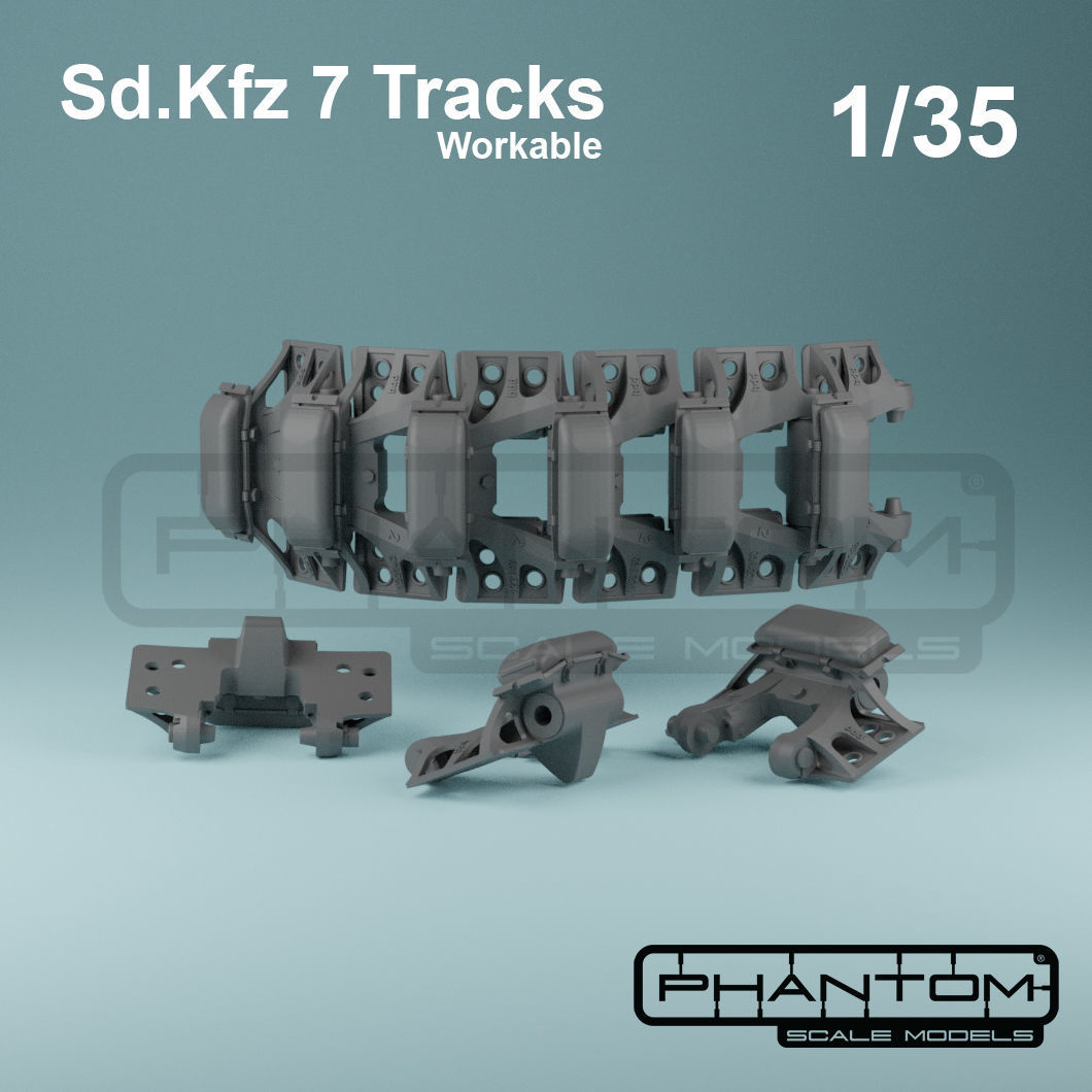 sdkfz 7 Workable Tracks 3D PRINT MODEL 1-35 scale 3D model 3D printable ...