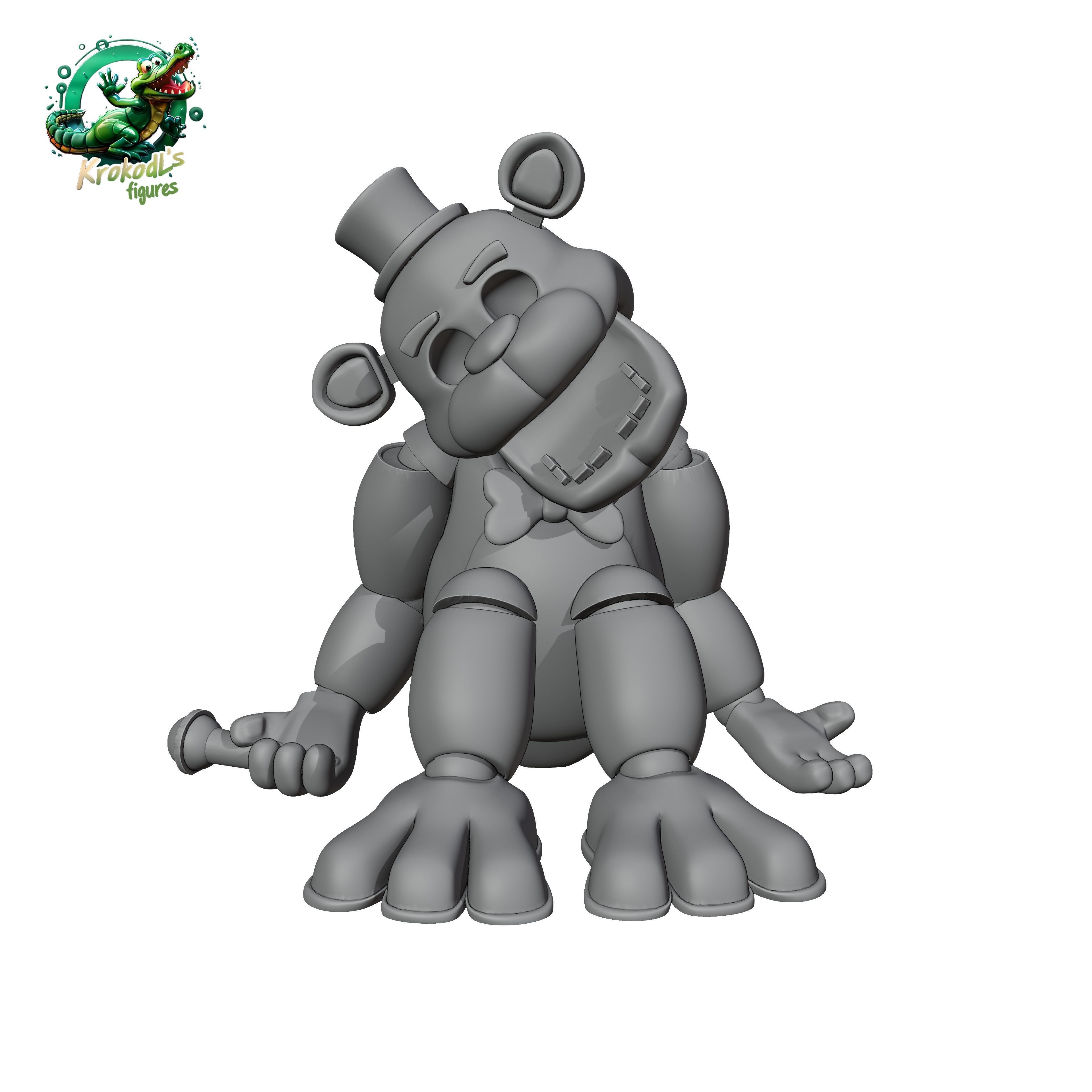 Golden Freddy 3D model 3D printable | CGTrader
