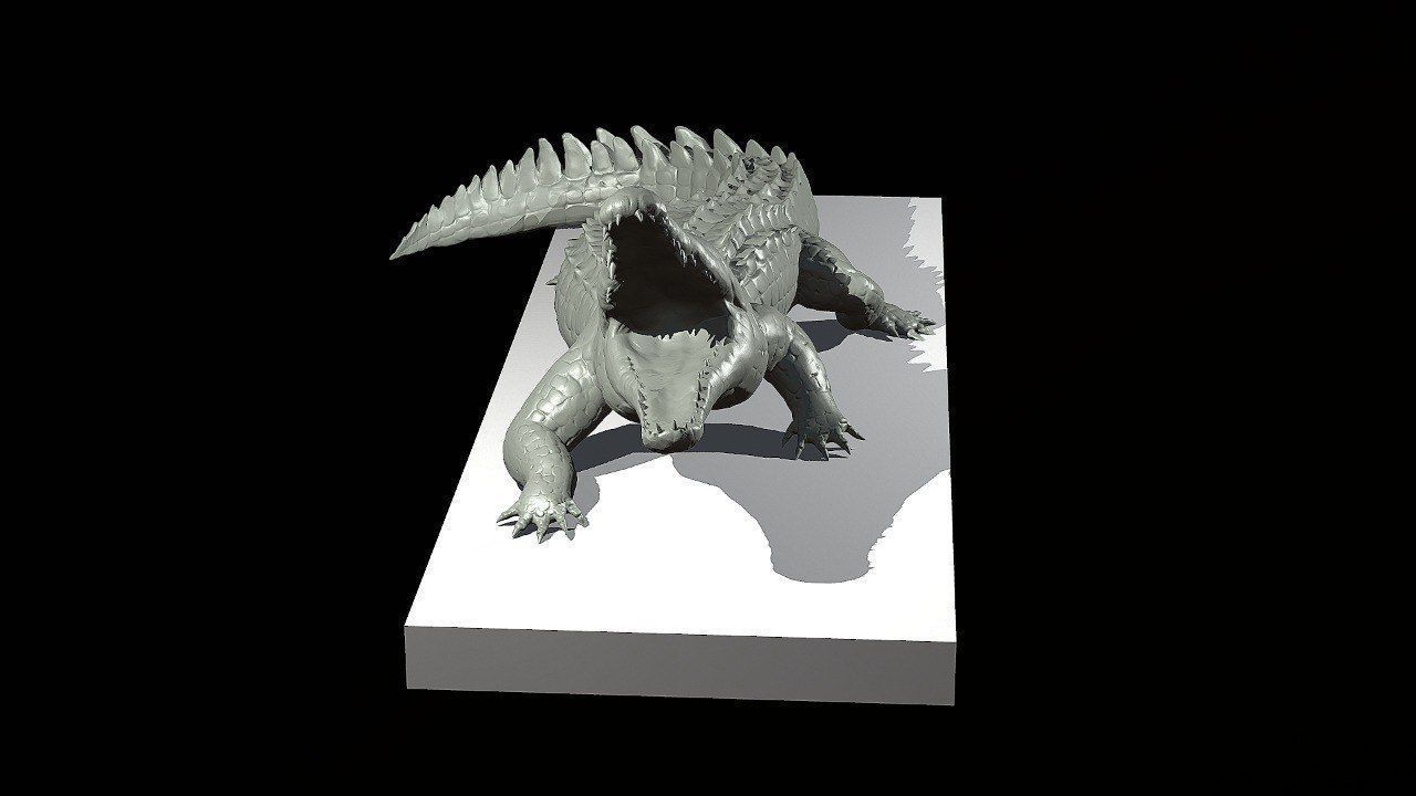 Crocodile model 3D model 3D printable | CGTrader