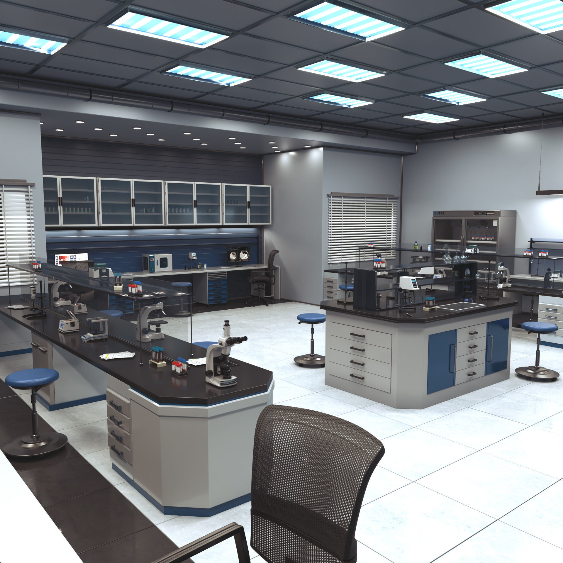 interior laboratory 3D model | CGTrader