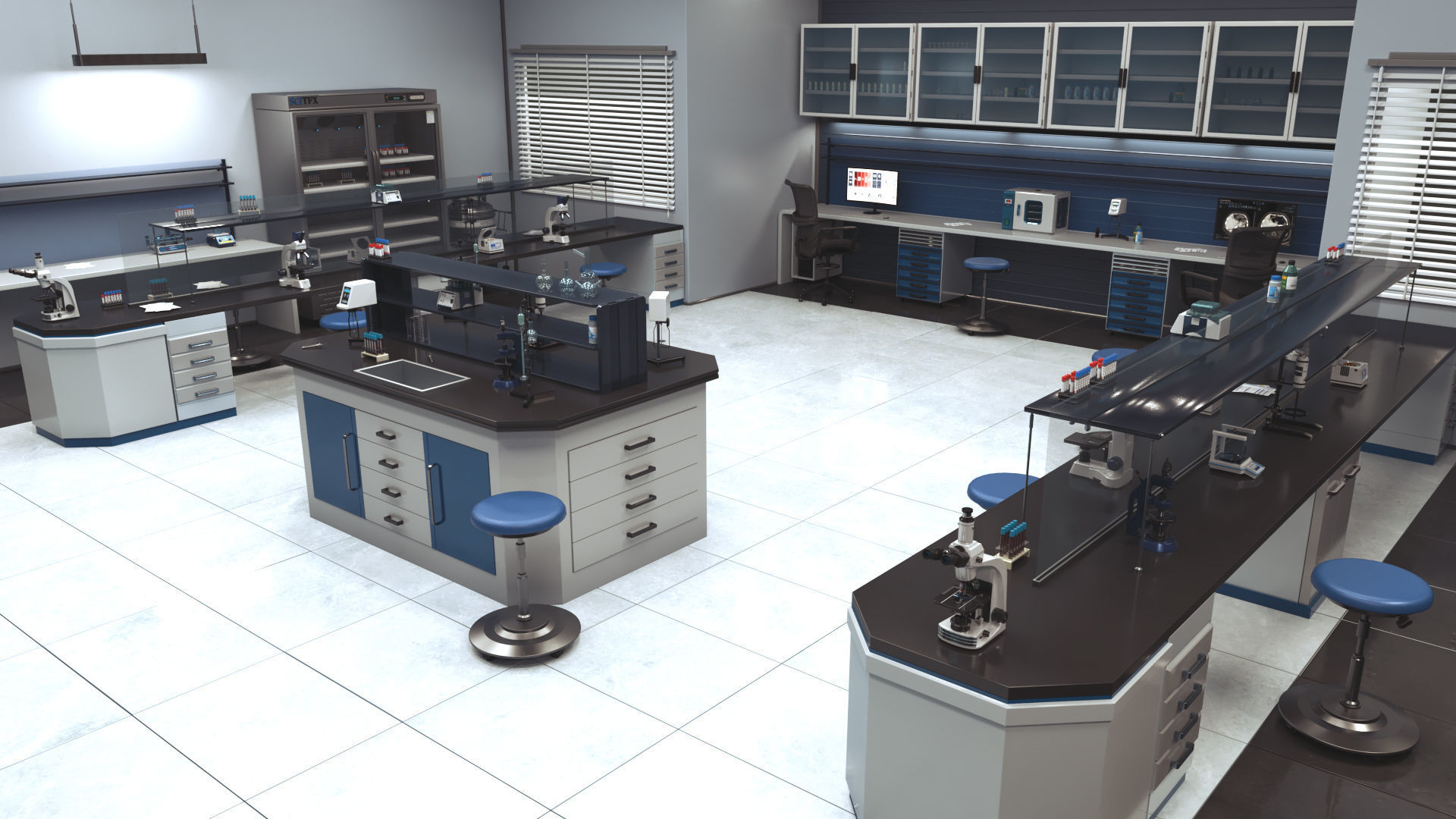 interior laboratory 3D model | CGTrader