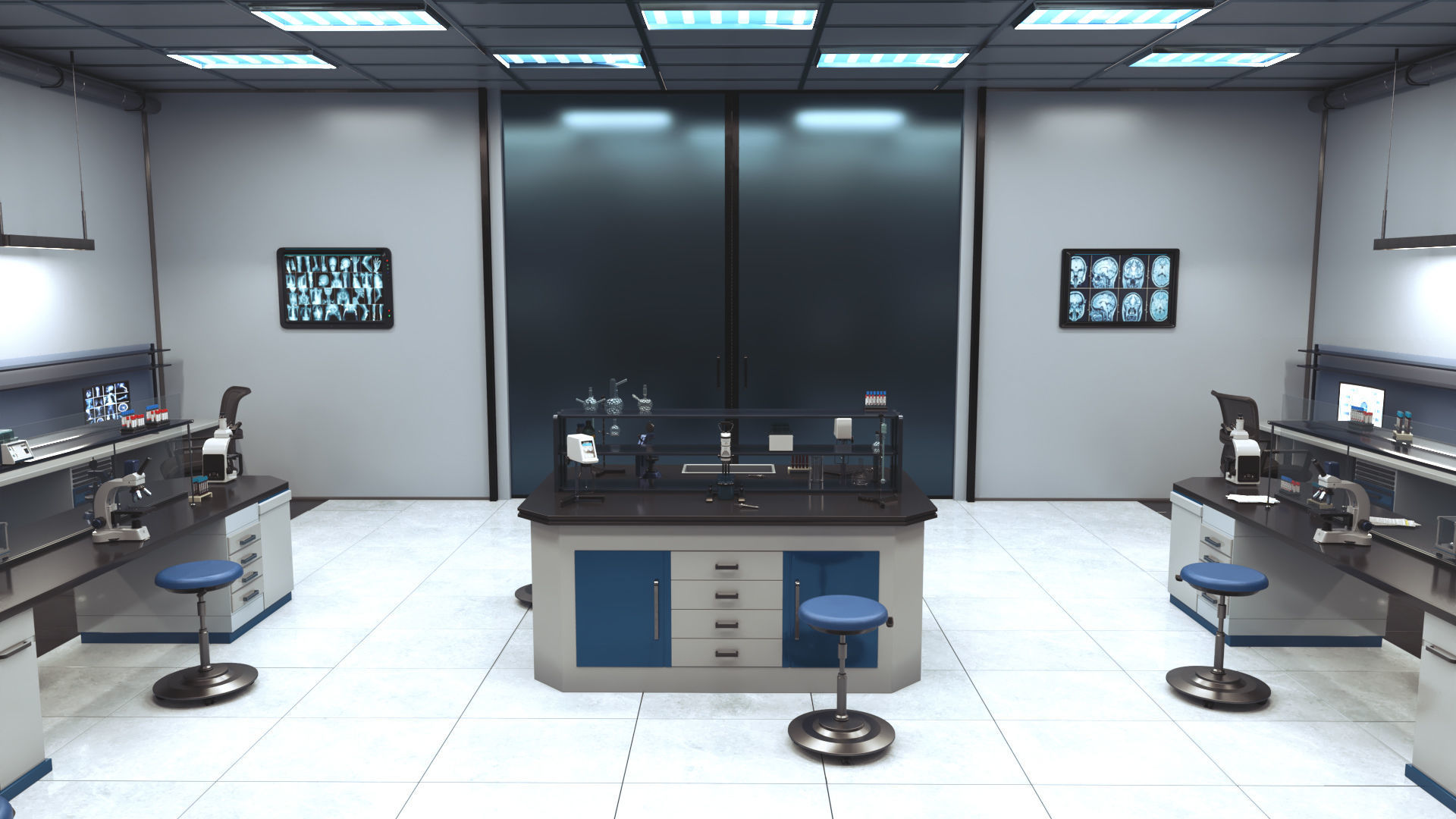 interior laboratory 3D model | CGTrader