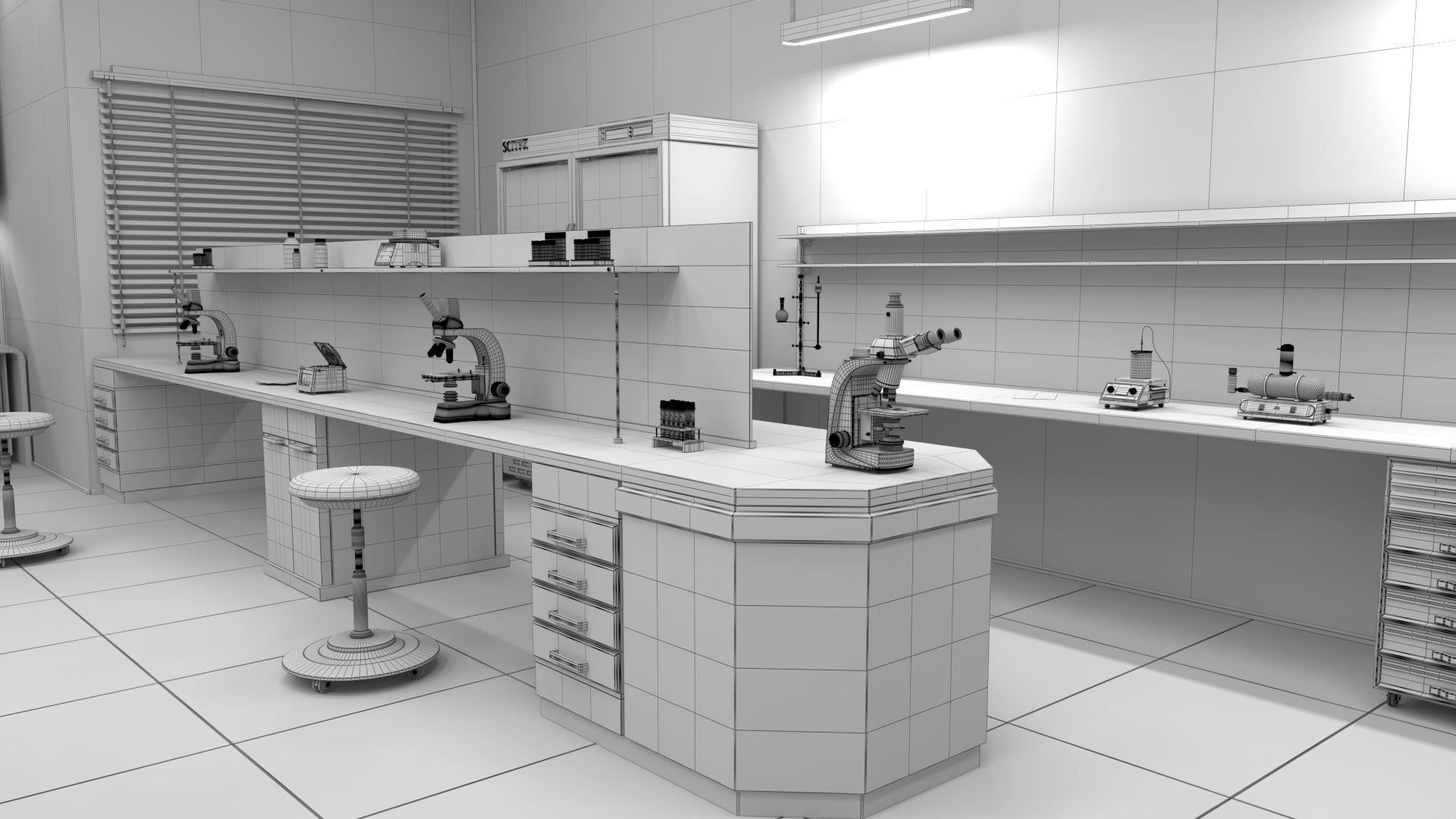 interior laboratory 3D model | CGTrader