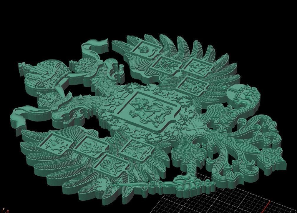 Gerb 6 coat of arms of the Russian Empire 3D model 3D printable | CGTrader
