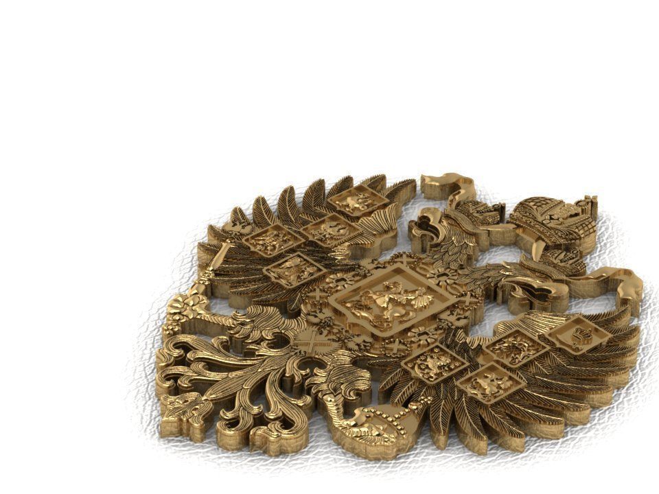 Gerb 6 coat of arms of the Russian Empire 3D model 3D printable | CGTrader