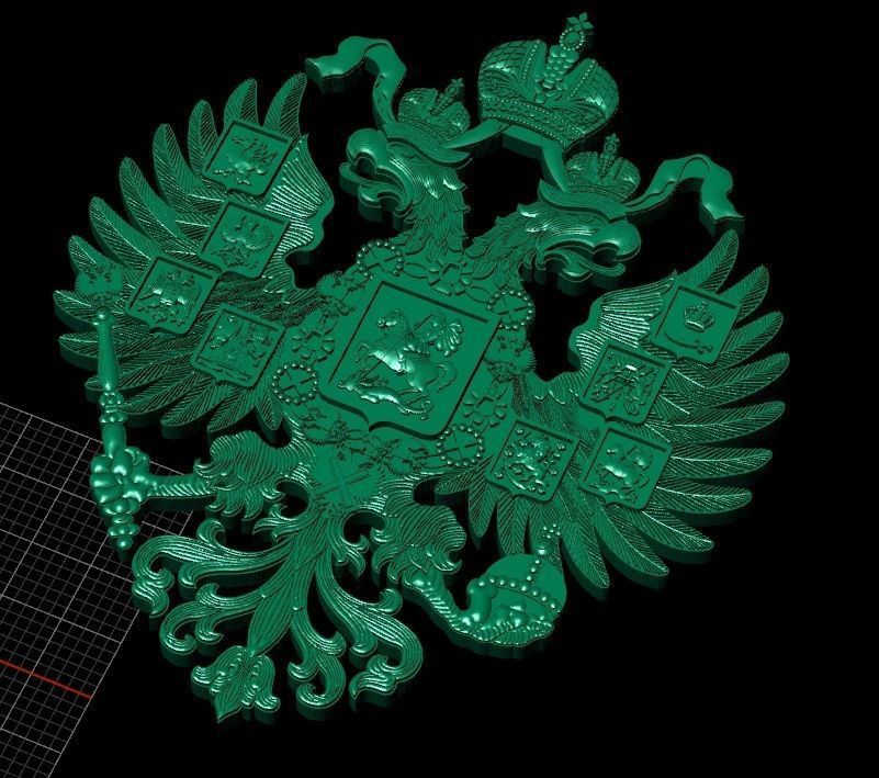 Gerb 6 coat of arms of the Russian Empire 3D model 3D printable | CGTrader